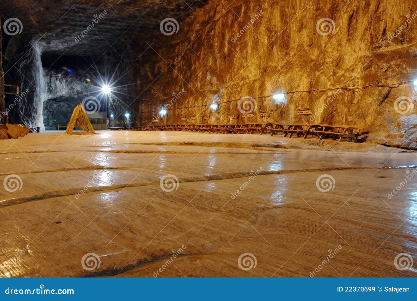 Underground salt mine stock image. Image of empty, cave - 22370699