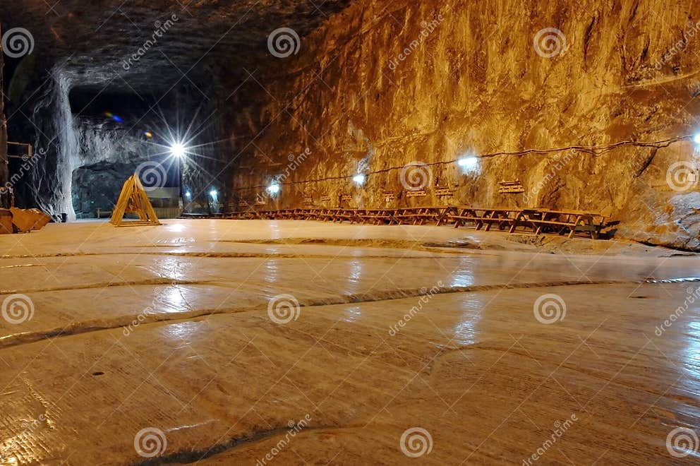 Underground salt mine stock image. Image of empty, cave - 22370699