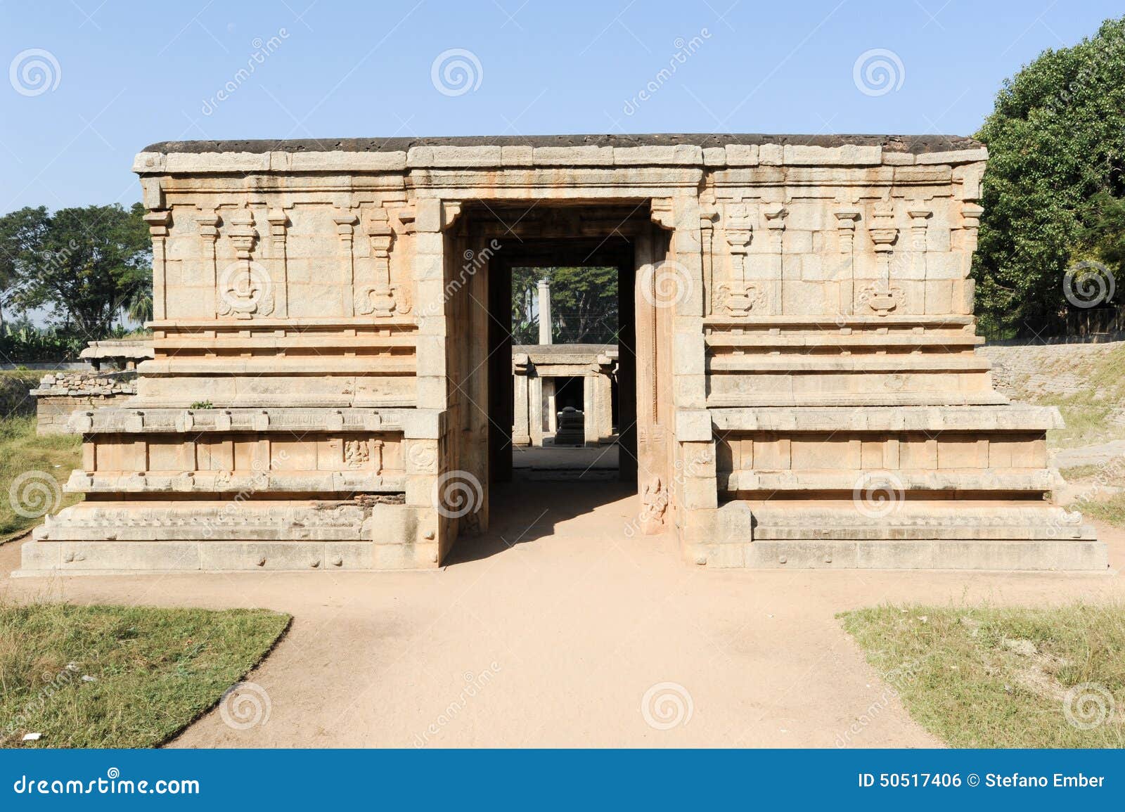 Underground Shiva Temple at Hampi Stock Photo - Image of basrelief ...