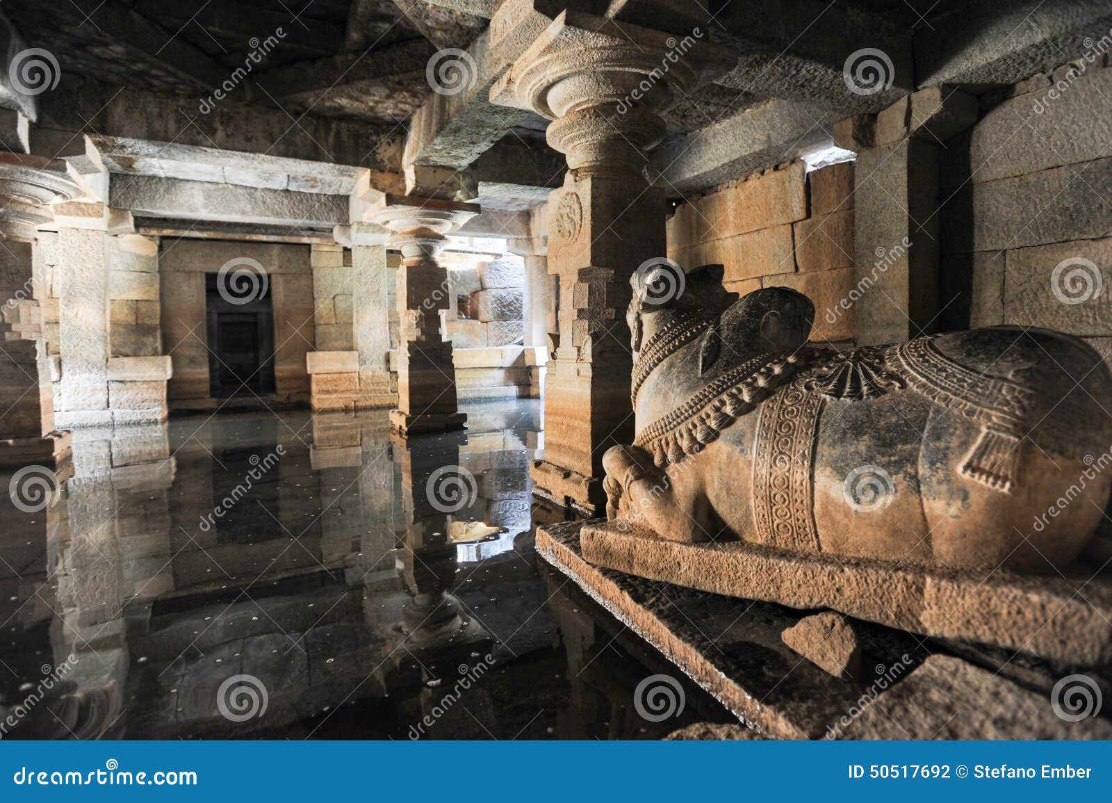 Underground Shiva Temple at Hampi Stock Photo - Image of floor, hampi ...
