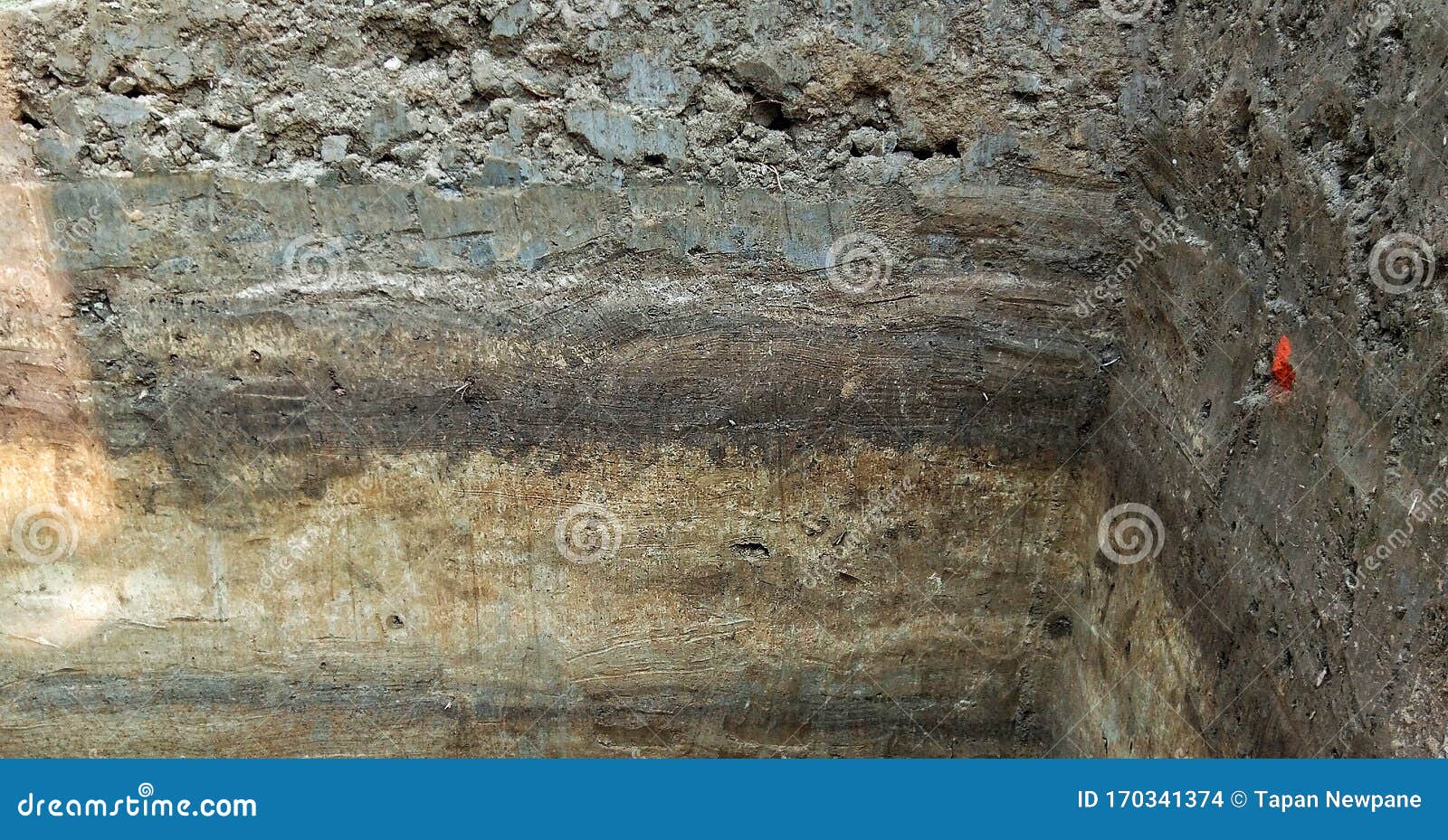 Underground Soil Layers Texture Background Stock Photo - Image of dirt ...