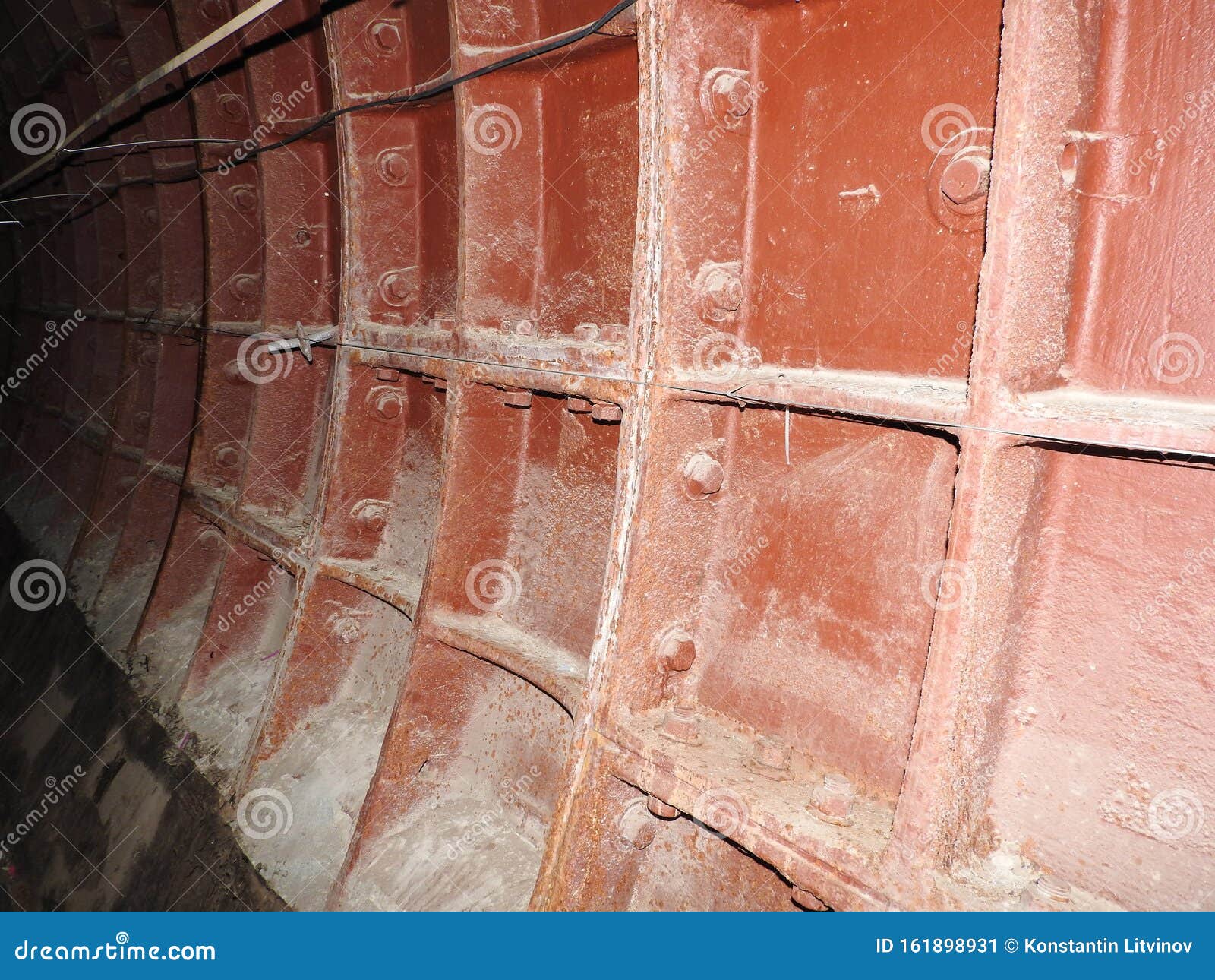 Underground Soviet Bunker in Its Original Form, Moscow, Russia Stock ...