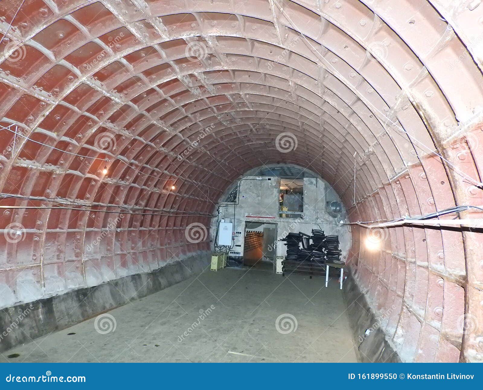 Underground Soviet Bunker in Its Original Form, Moscow, Russia Stock ...