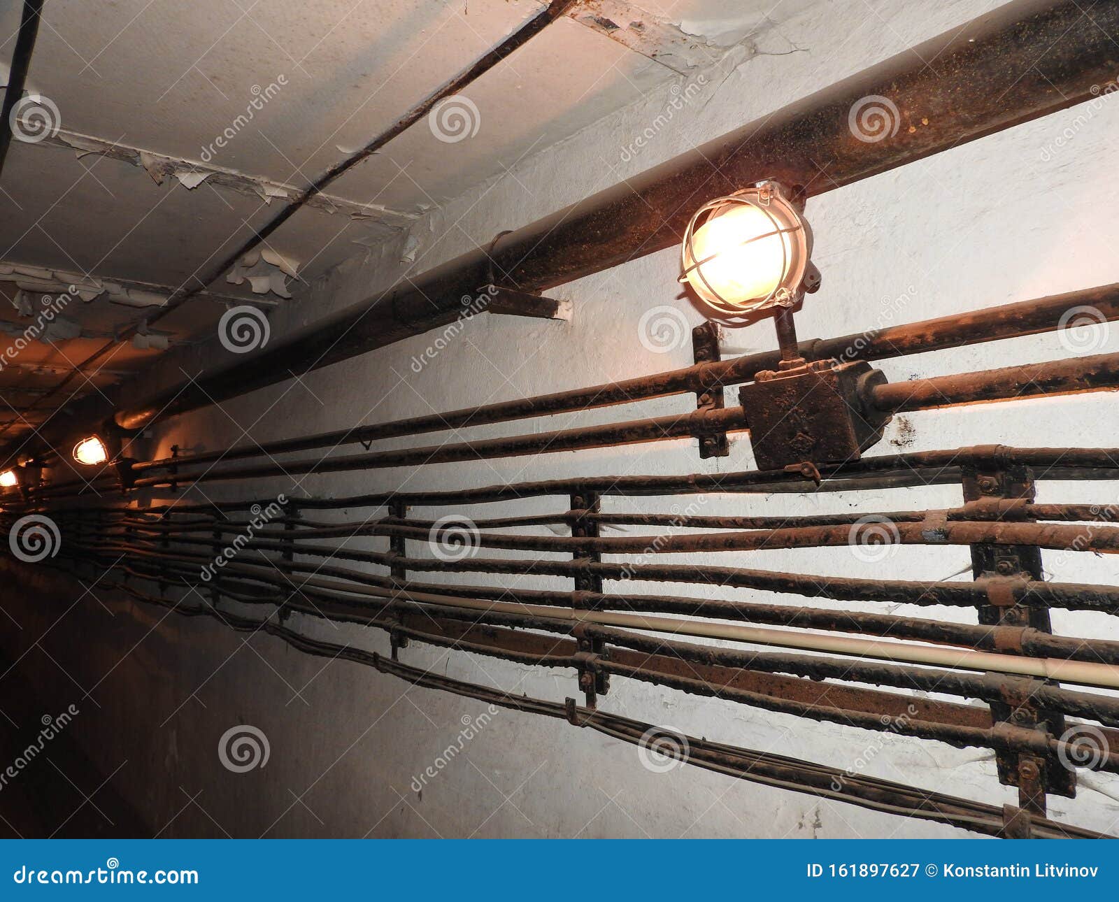 Underground Soviet Bunker during the War, Details and Elements Stock ...