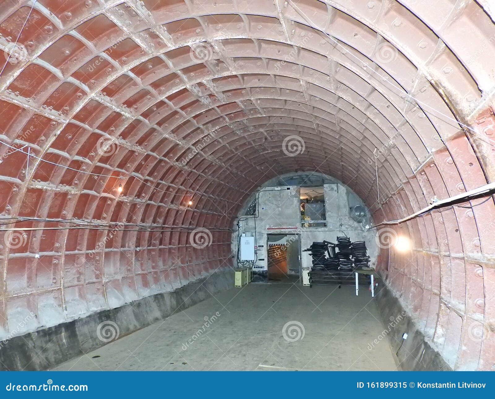 Underground Soviet Bunker during the War, Details and Elements Stock ...