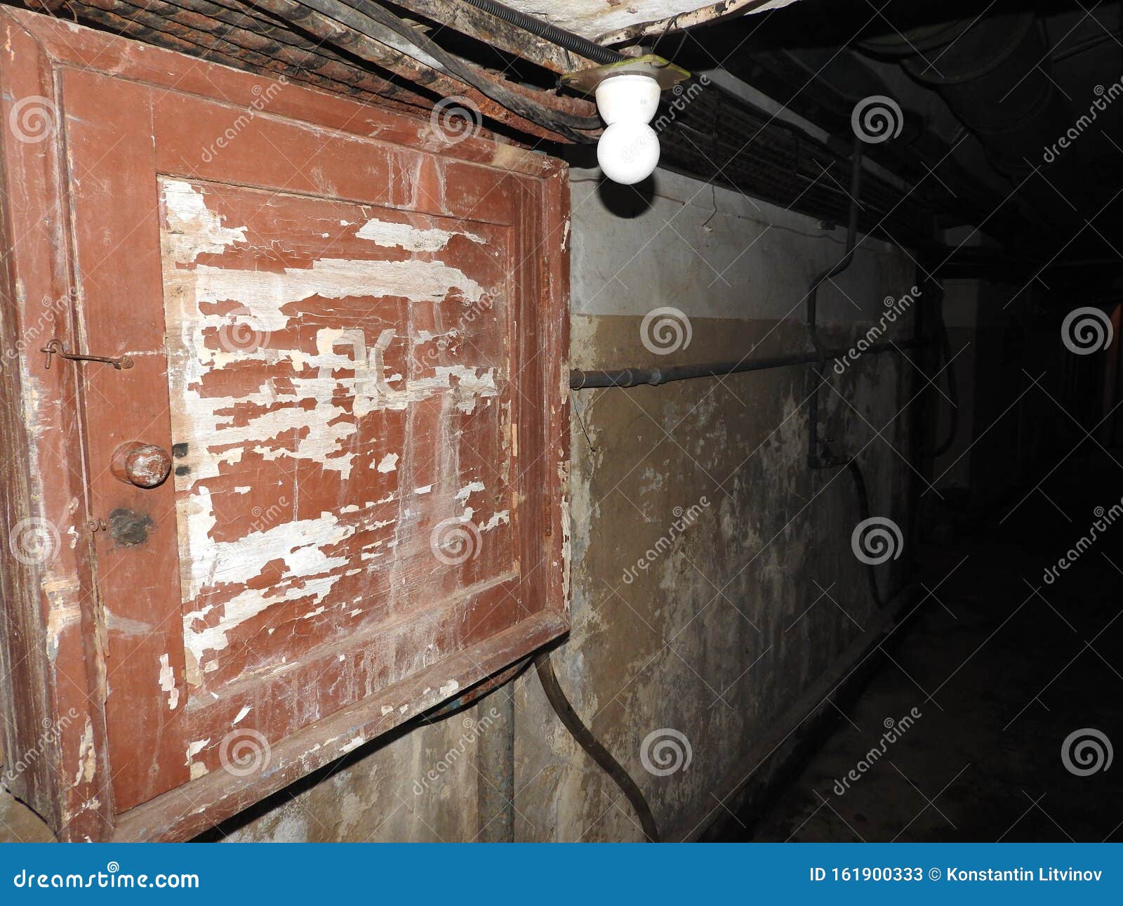 Underground Soviet Bunker during the War, Details and Elements Stock ...