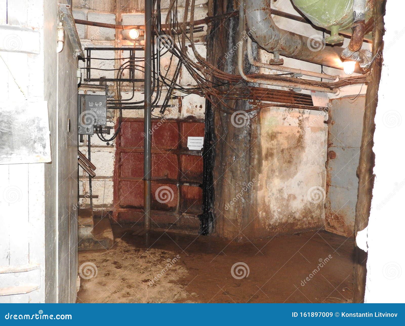 Underground Soviet Bunker during the War, Details and Elements Stock ...