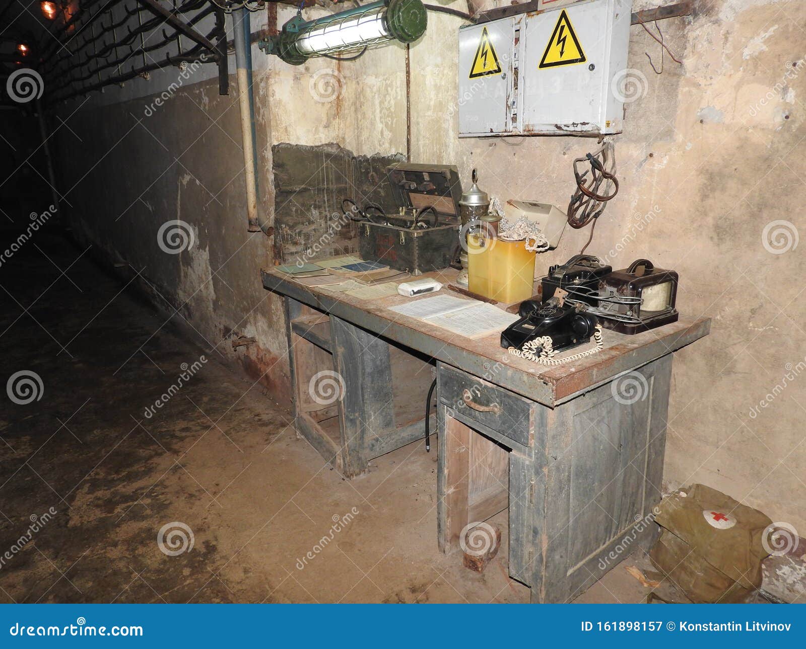 Underground Soviet Bunker during the War, Details and Elements ...