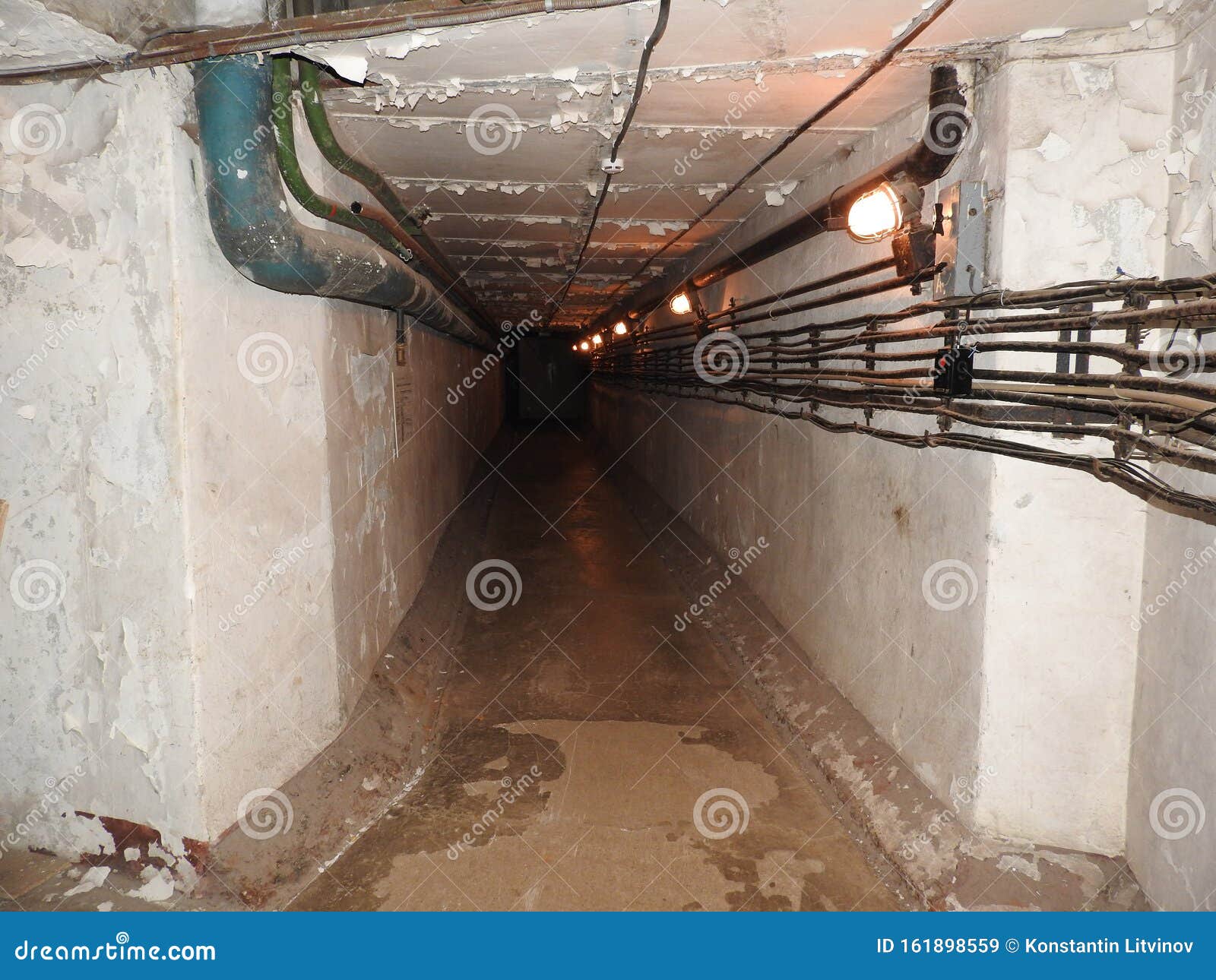 Underground Soviet Bunker during the War, Details and Elements Stock ...
