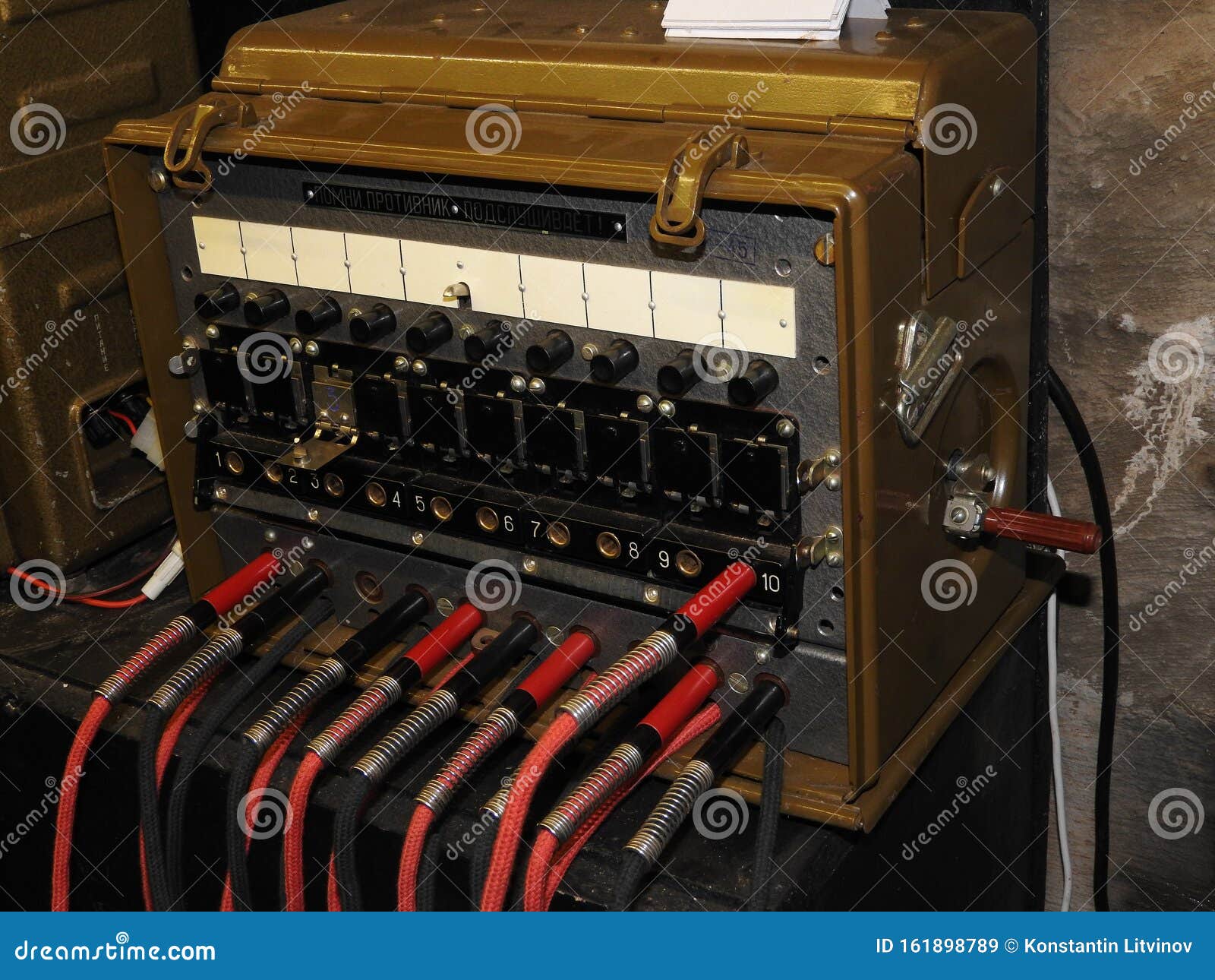Underground Soviet Bunker during the War, Details and Elements Stock ...