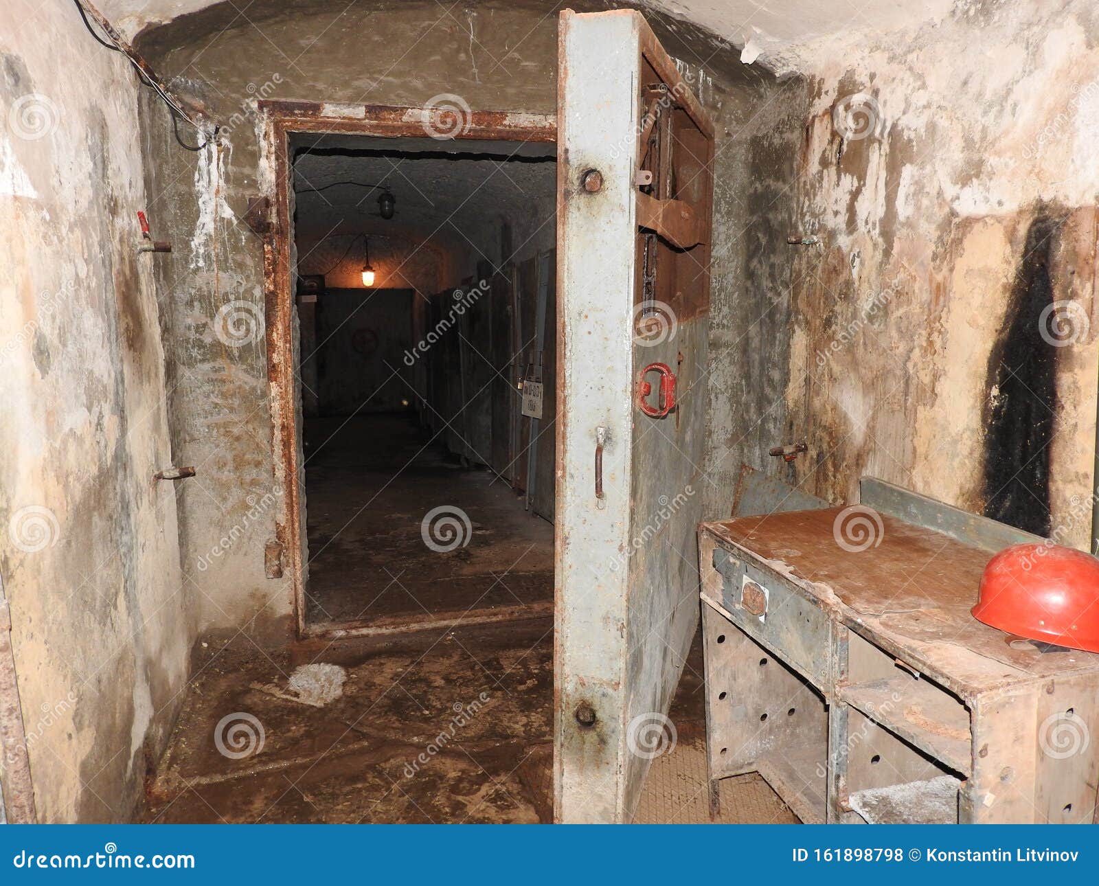 Underground Soviet Bunker during the War, Details and Elements Stock ...