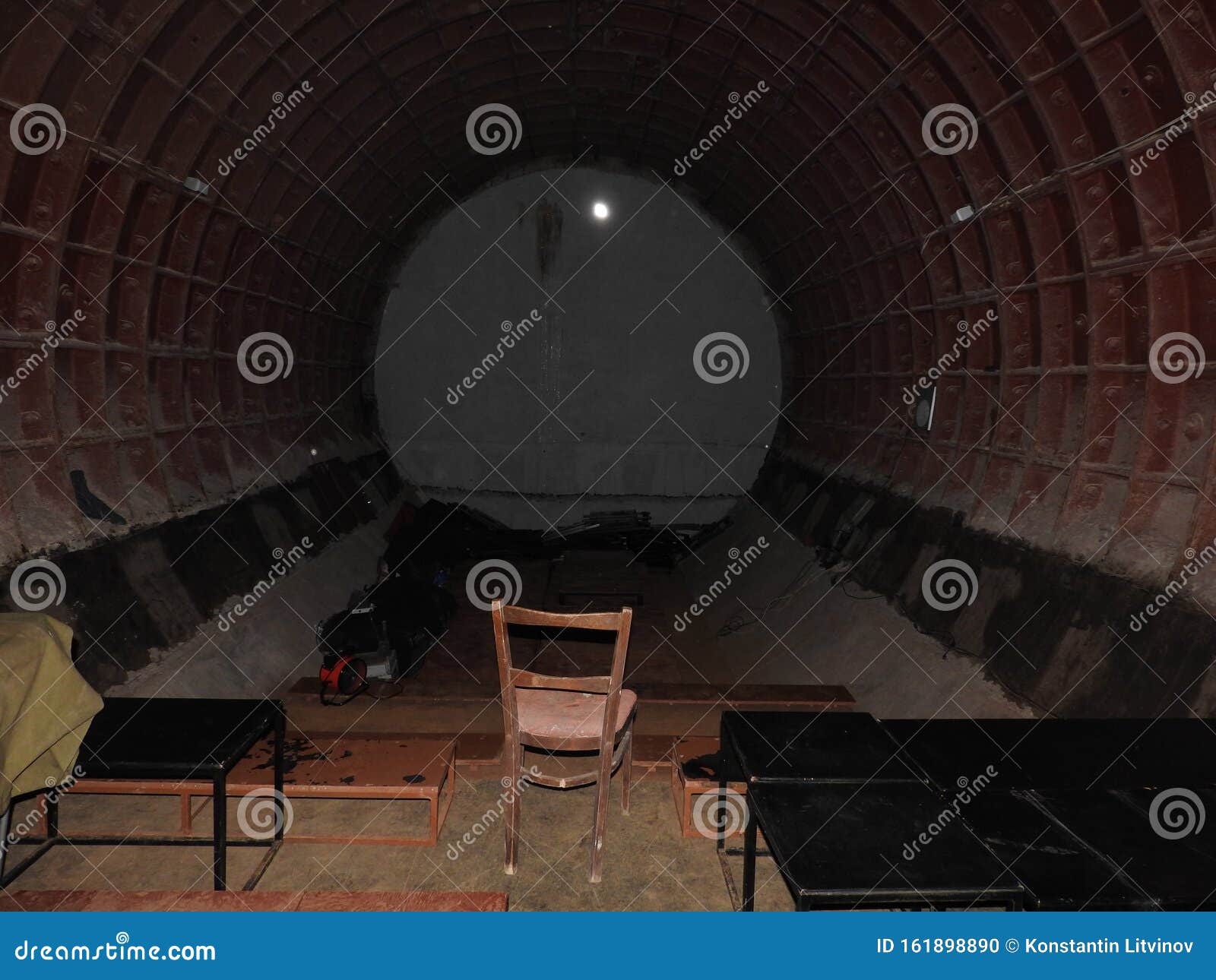 Underground Soviet Bunker during the War, Details and Elements Stock ...