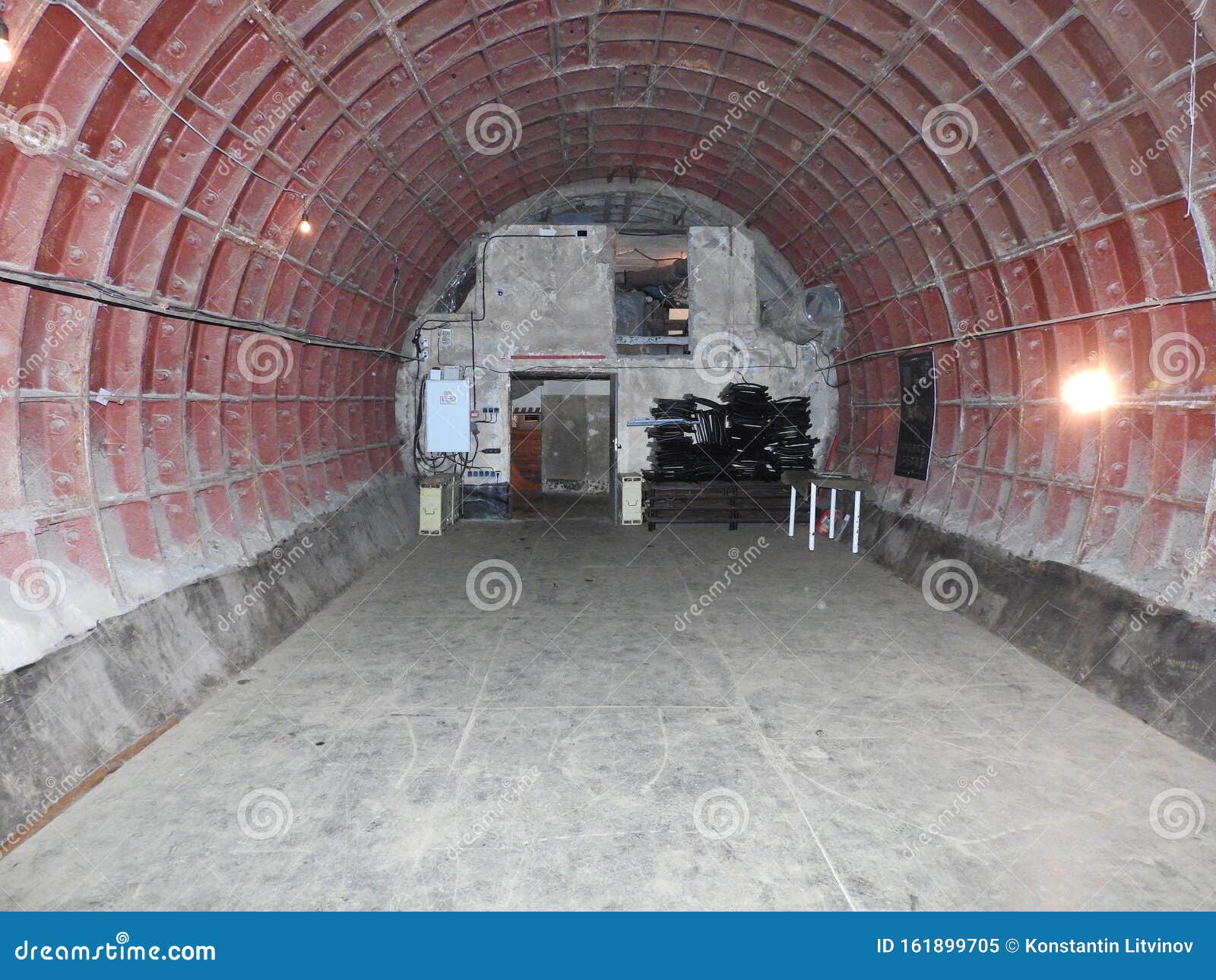 Underground Soviet Bunker during the War, Details and Elements Stock ...
