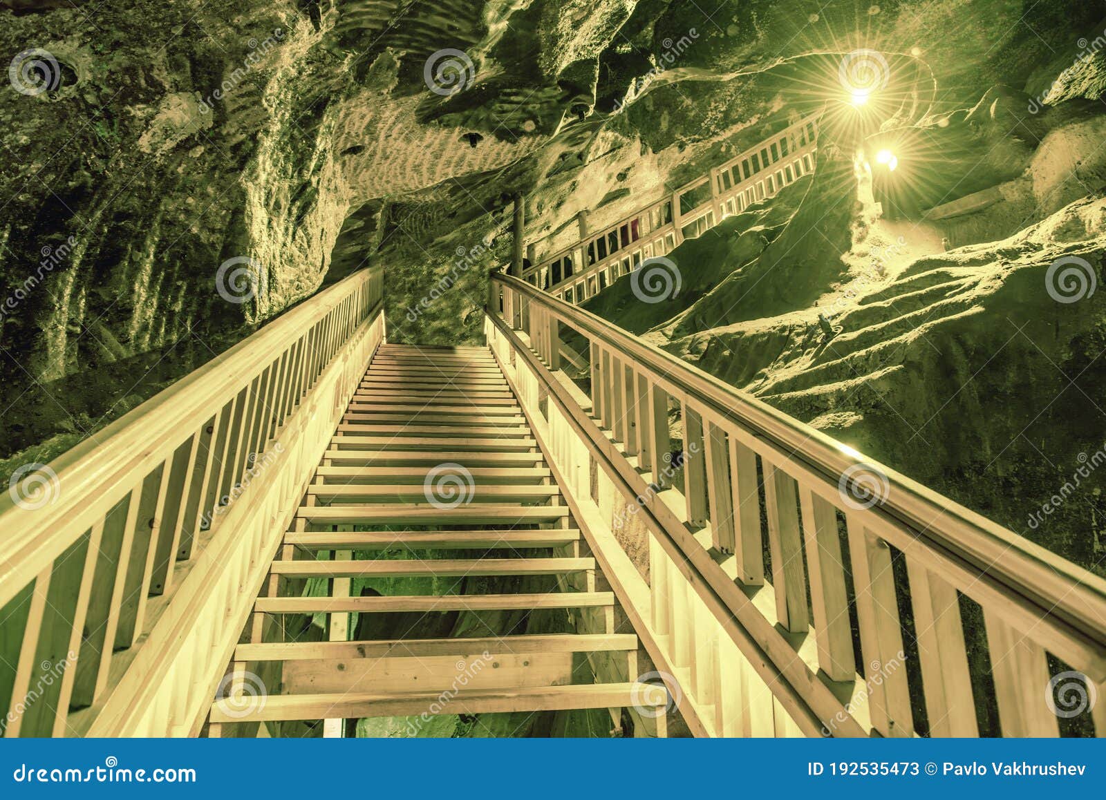 Underground staircase stock image. Image of poland, museum - 192535473