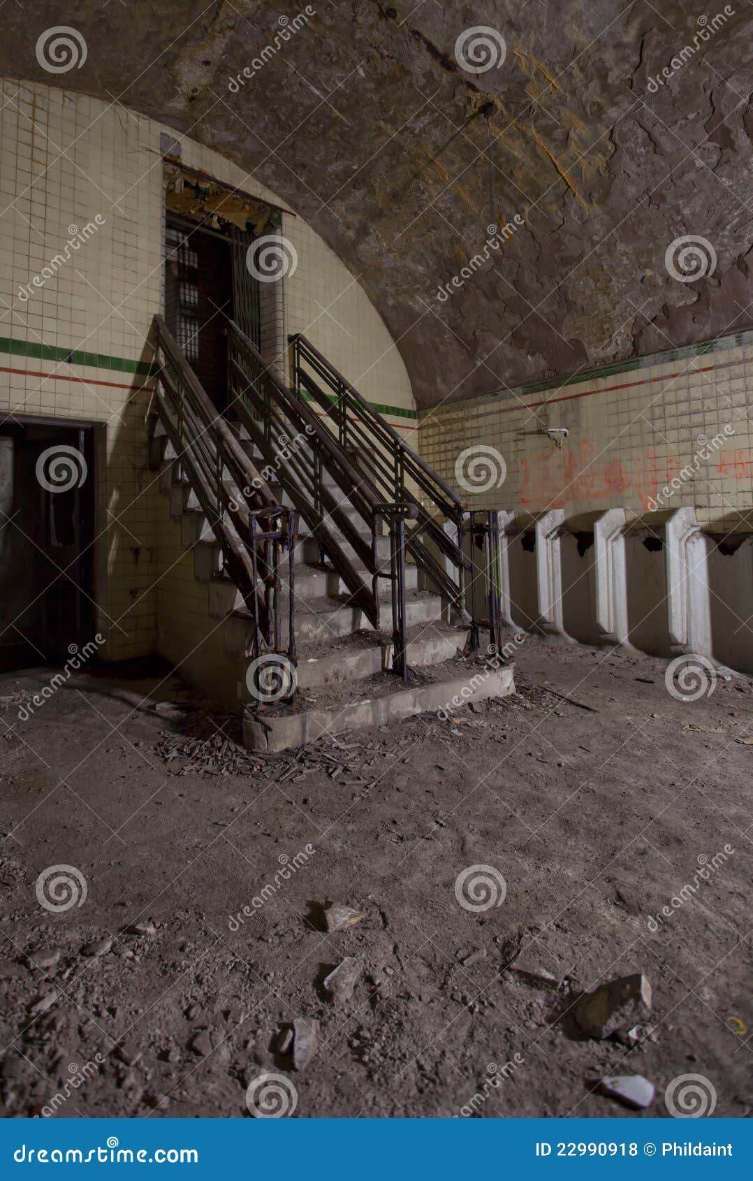 Underground stairs stock photo. Image of long, arched - 22990918