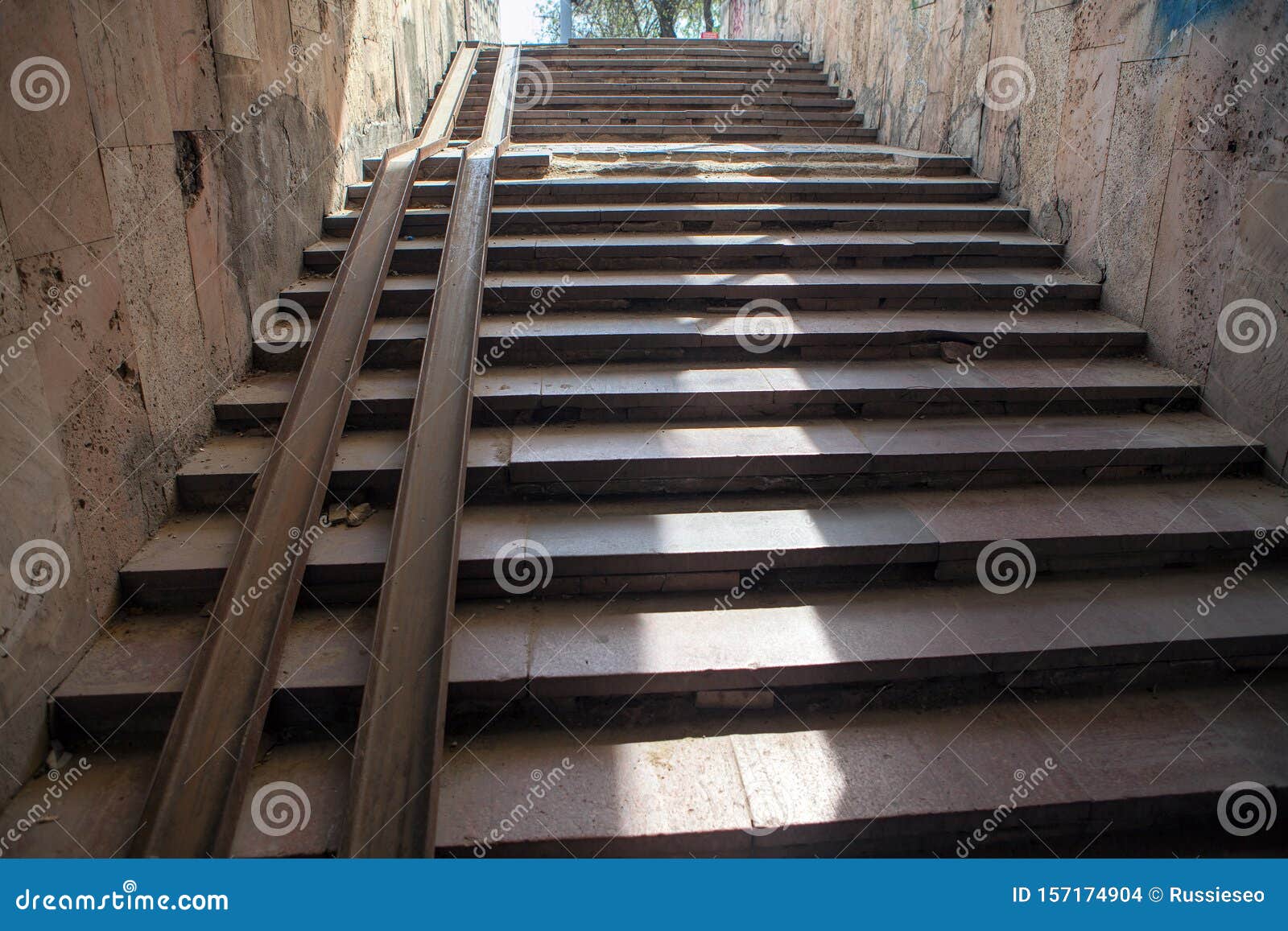 Underground stairs stock photo. Image of house, city - 157174904