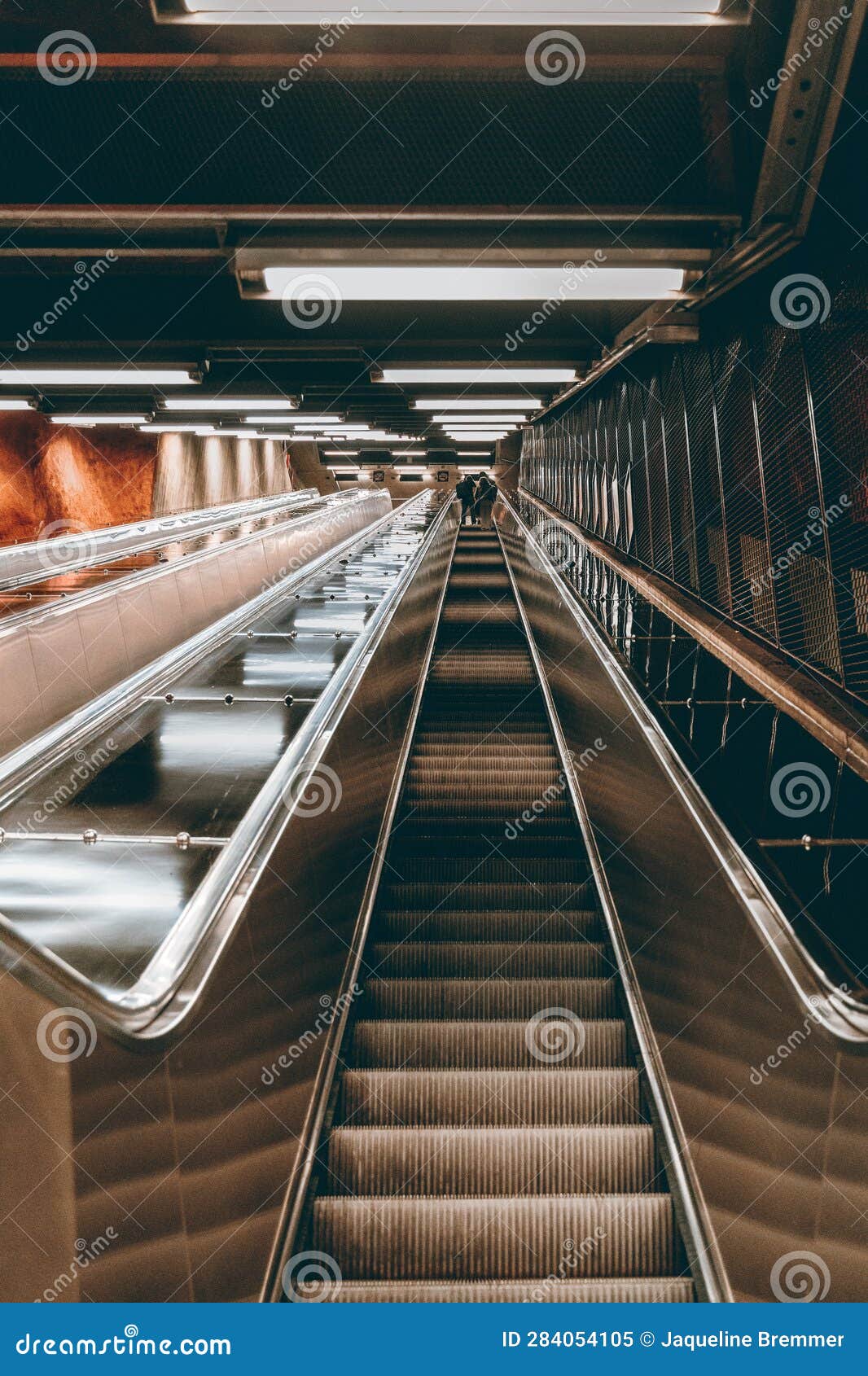 Going Up the Escalator in Stockholm Editorial Image - Image of ...