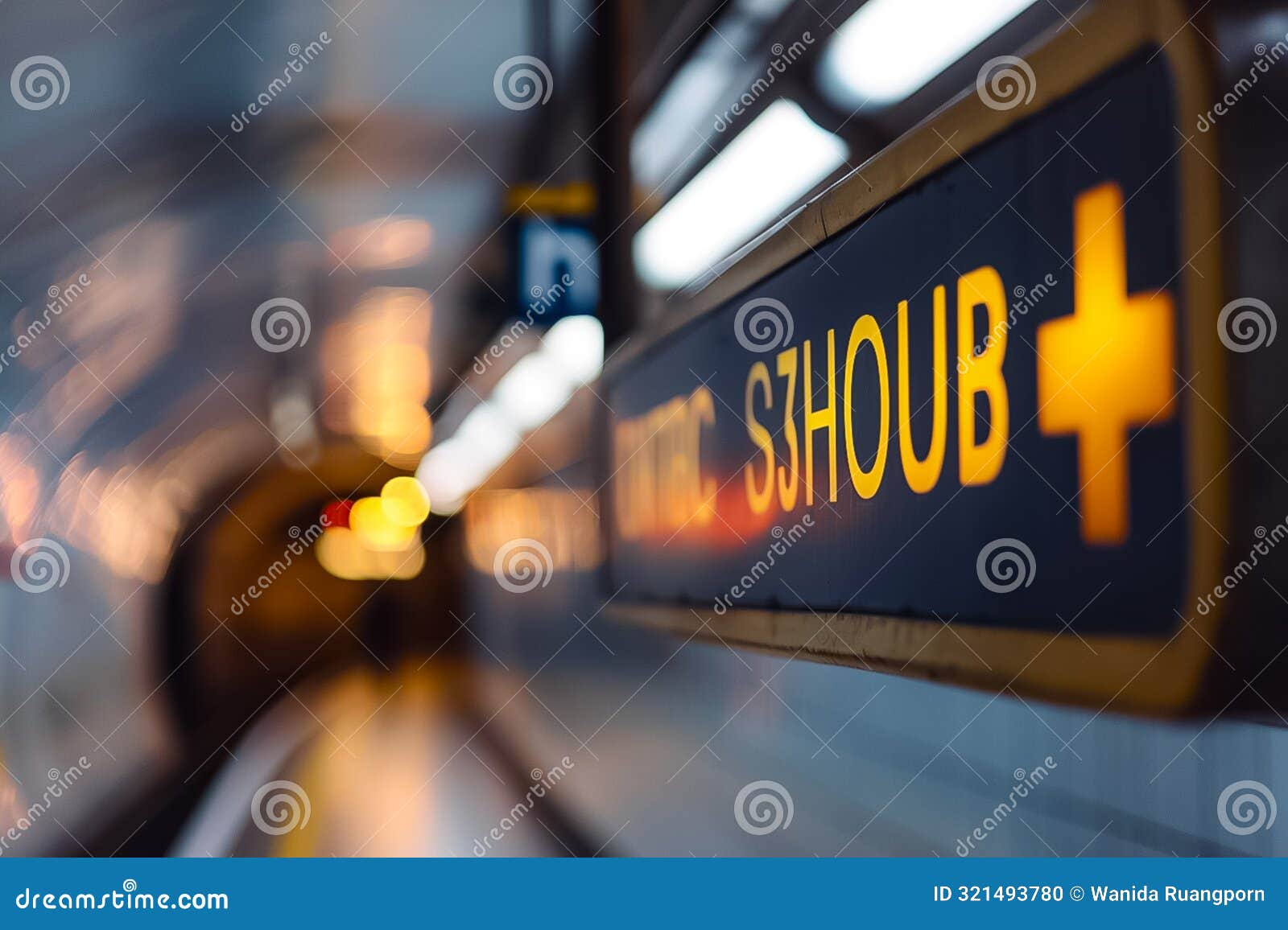 Underground Station Sign a Close-up of an Underground Stock ...