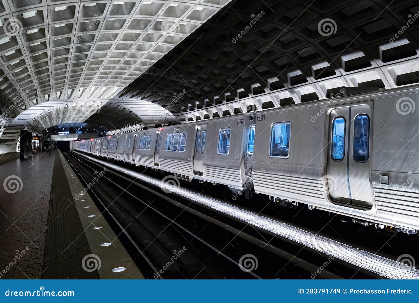 Underground Station, Washington DC Stock Image - Image of railroad ...