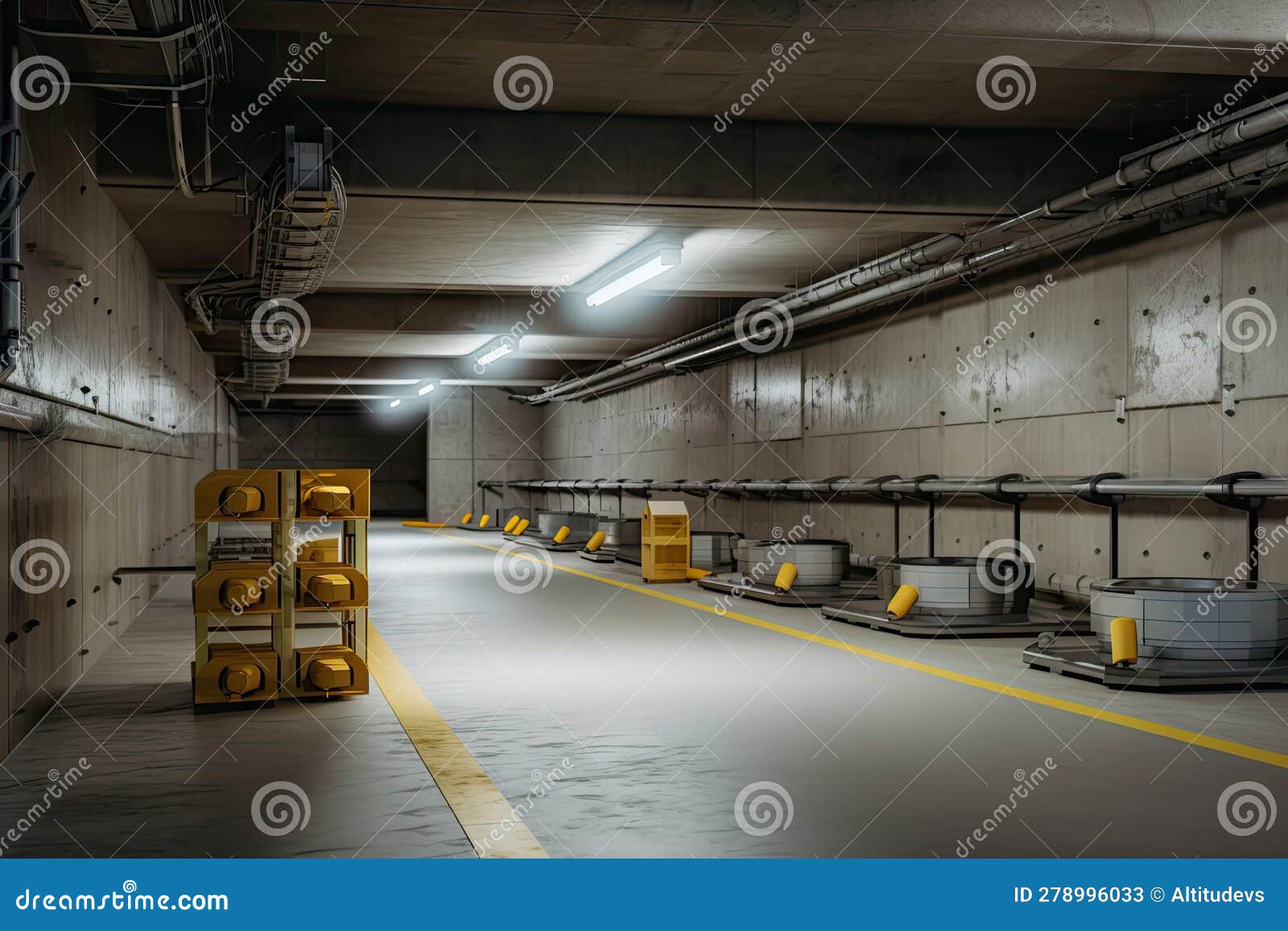 Underground Storage Facility for Nuclear Waste, with Multiple Layers of ...