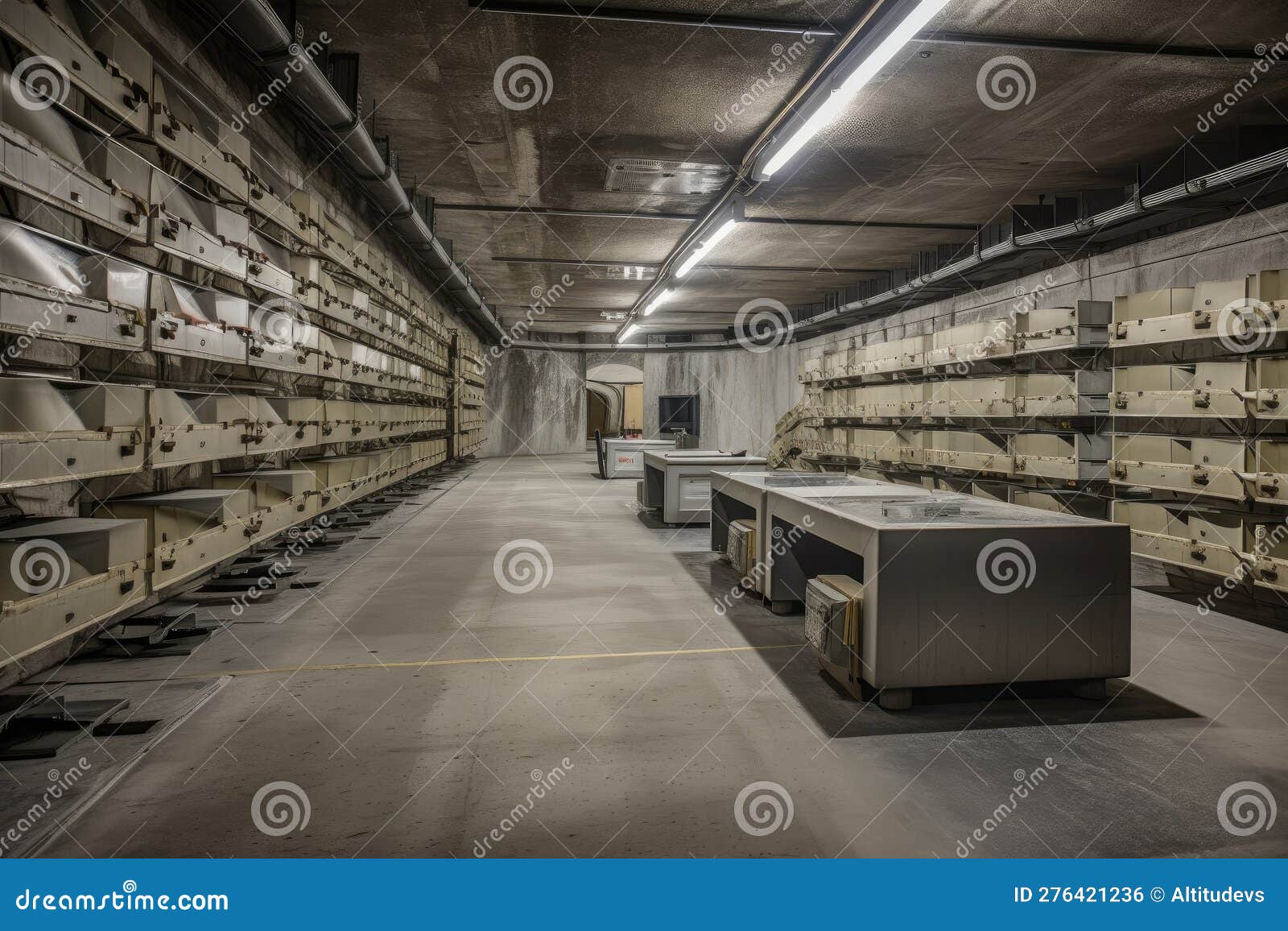 Underground Storage Facility for Nuclear Waste, with Multiple Layers of ...