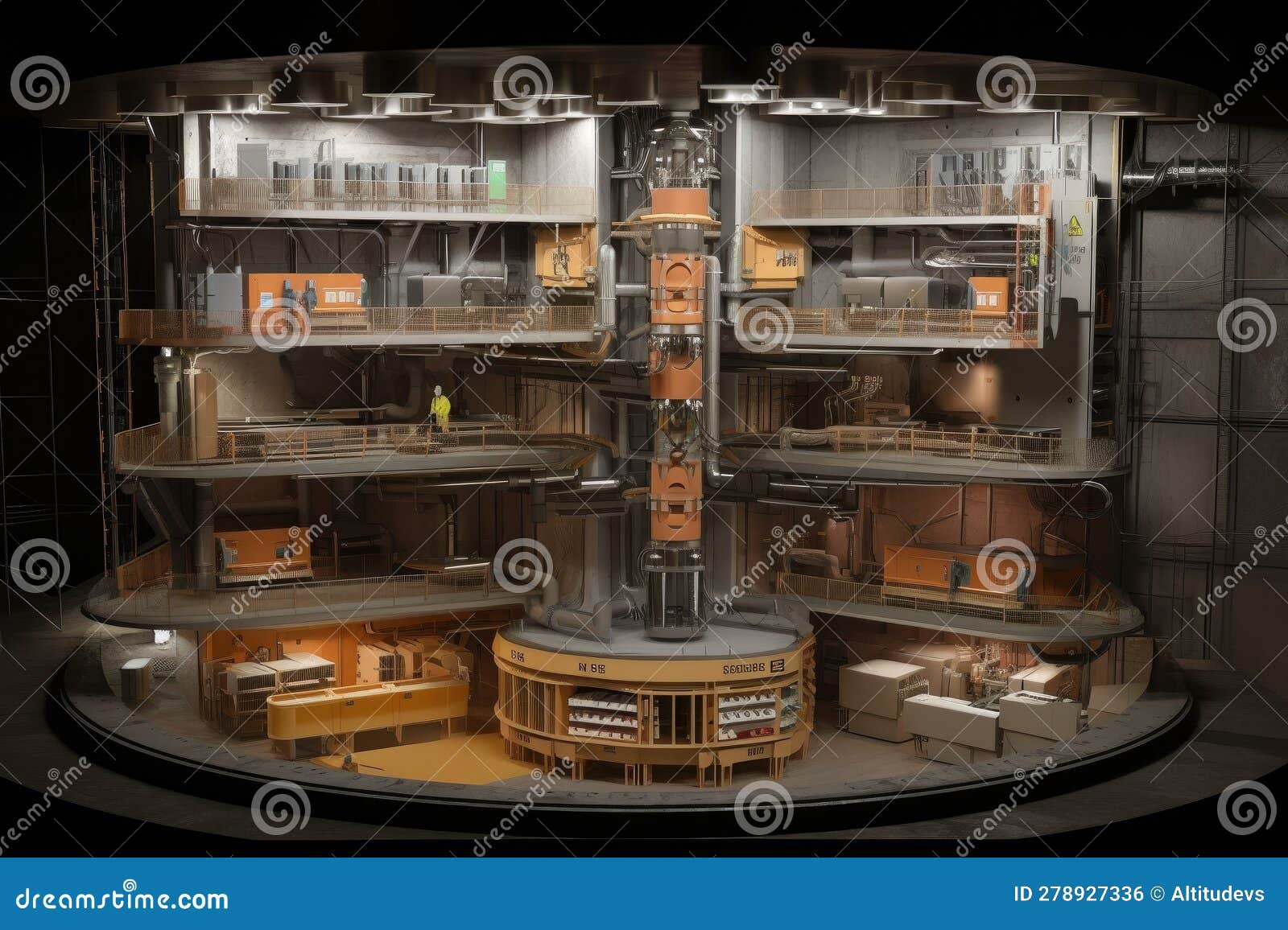 Underground Storage Facility for Nuclear Waste, with Multiple Layers of ...