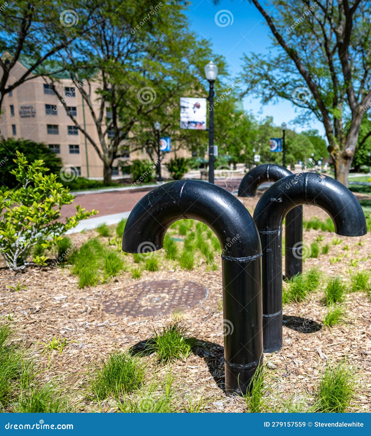 Underground Structure Manhole Ventilation Pipe in the Shape of a Candy ...