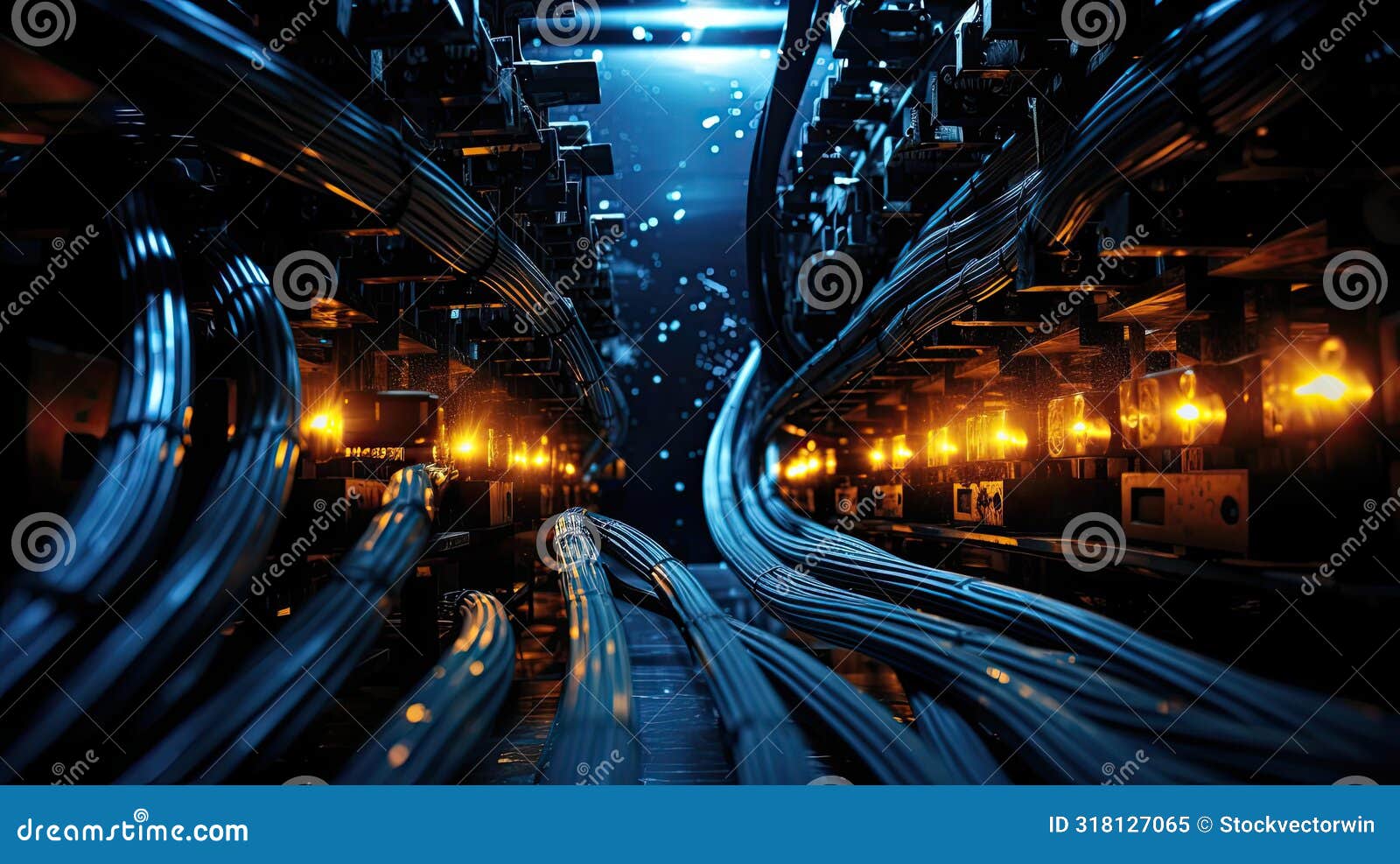 Underground telecom cable stock illustration. Illustration of copper ...