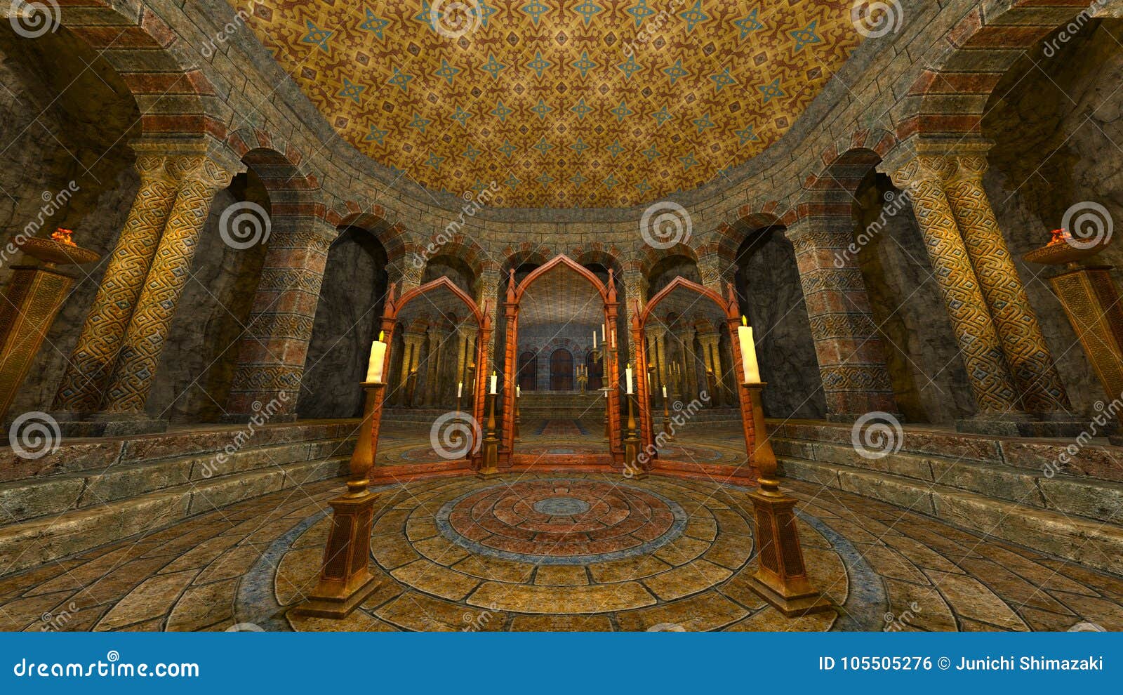 Underground temple stock photo. Image of mirror, stone - 105505276