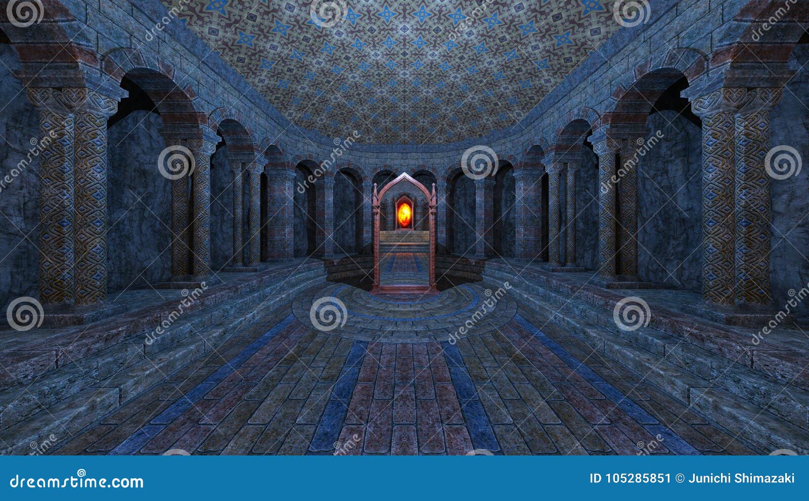 Underground Temple Stock Image | CartoonDealer.com #112725169