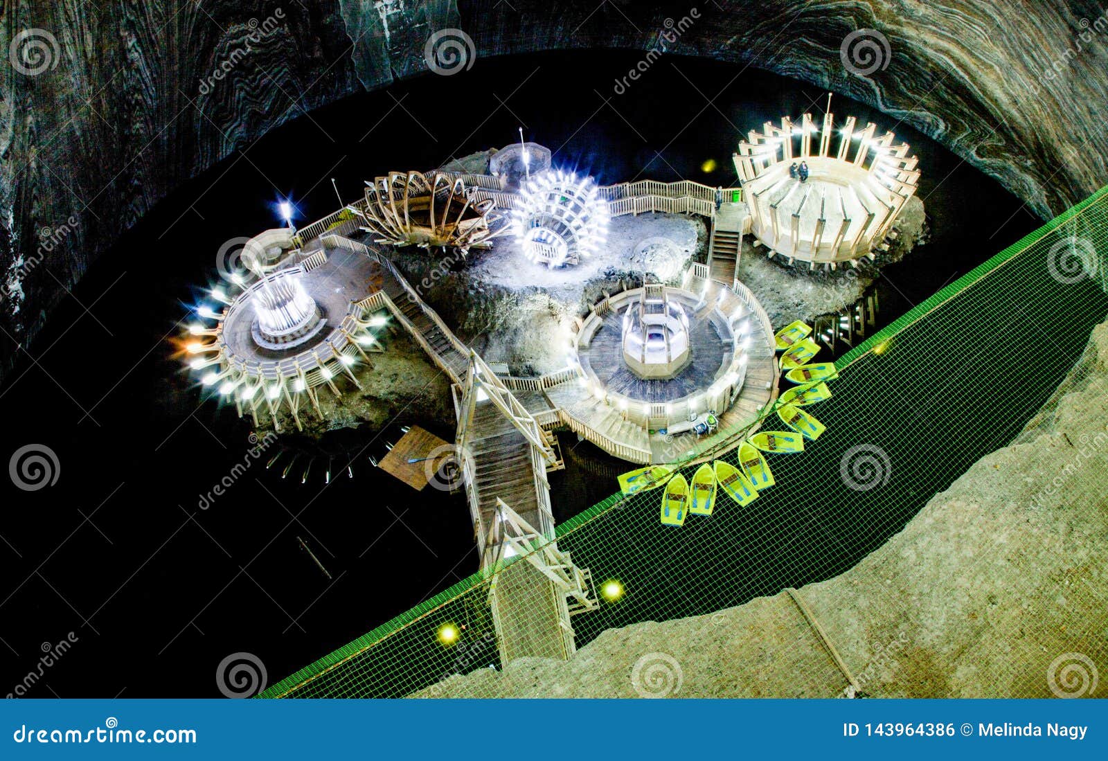 Underground Theme Park in Salt Mine Salina Turda Editorial Photo ...