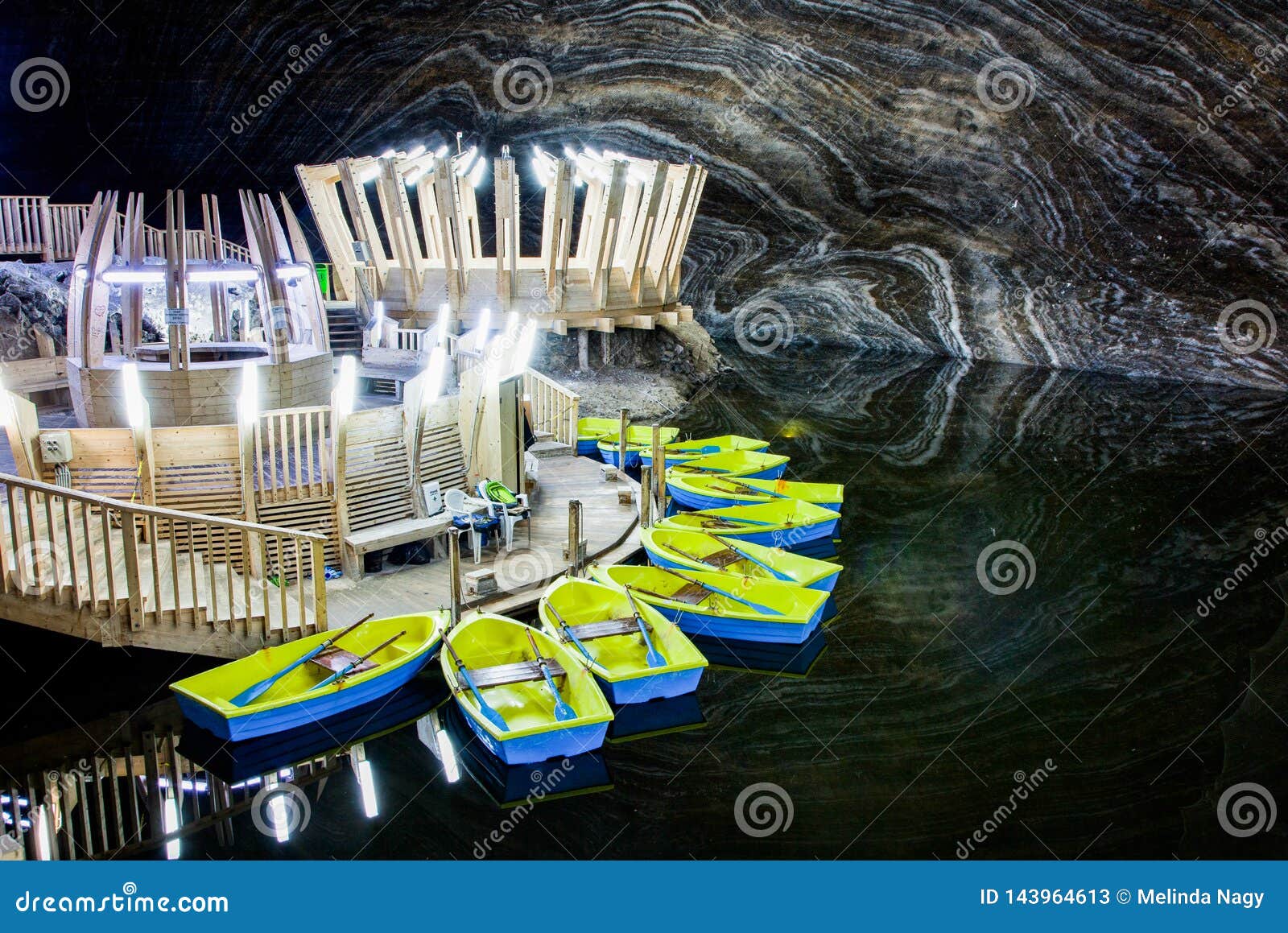 Underground Theme Park in Salt Mine Salina Turda Editorial Stock Photo ...