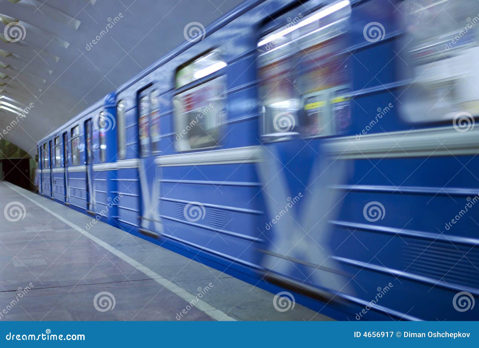 Underground Train Dynamic Motion Royalty-Free Stock Photo ...