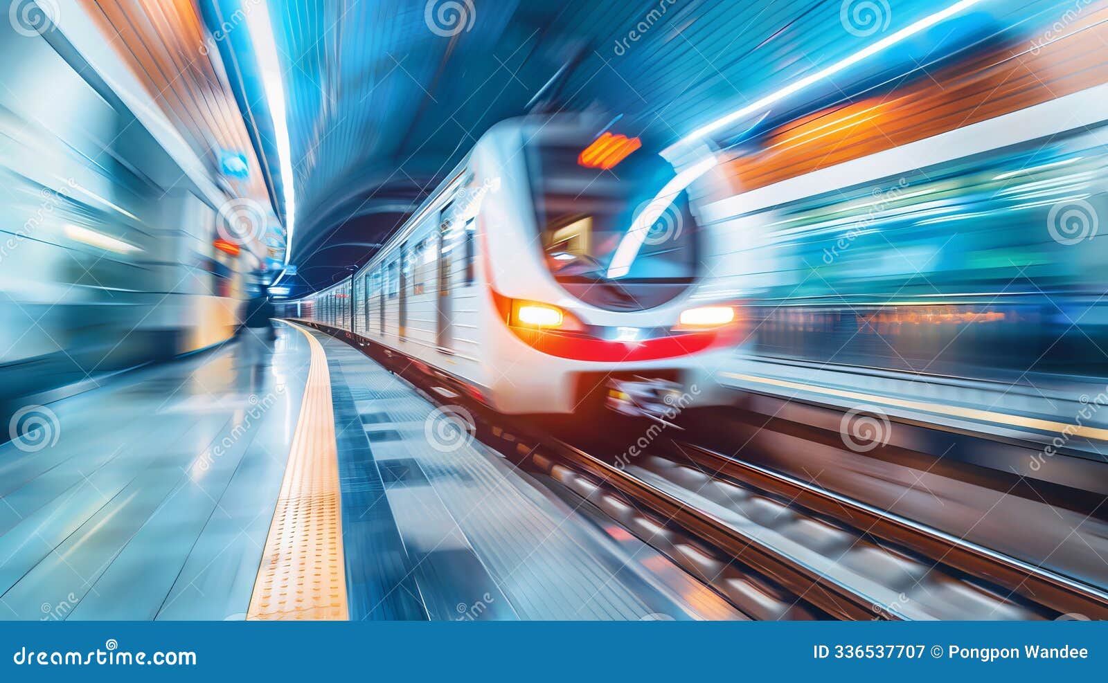 A Highspeed Underground Train System Traveling At Supersonic Speeds ...