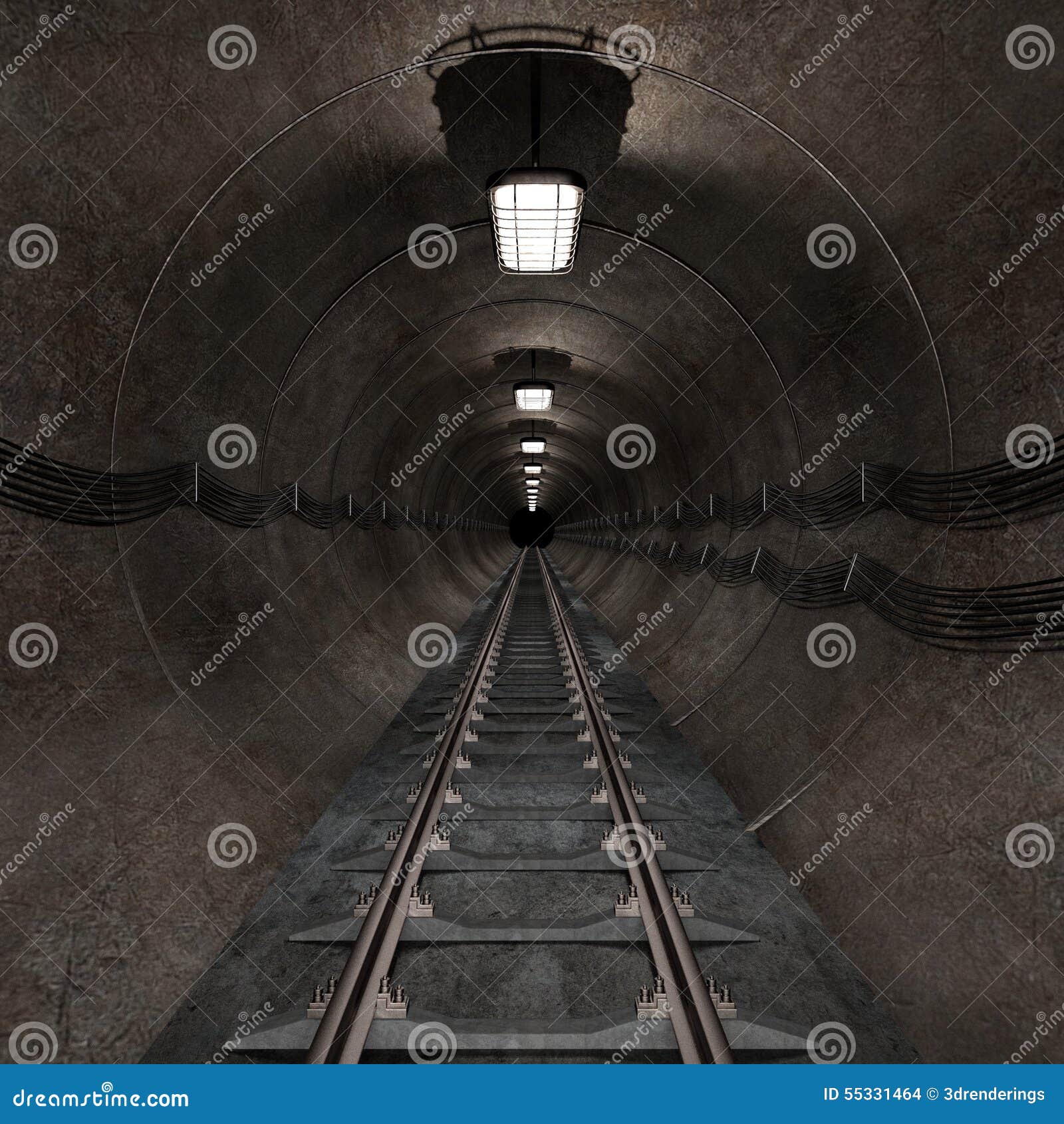 Underground tunnel stock illustration. Illustration of tunnel - 55331464