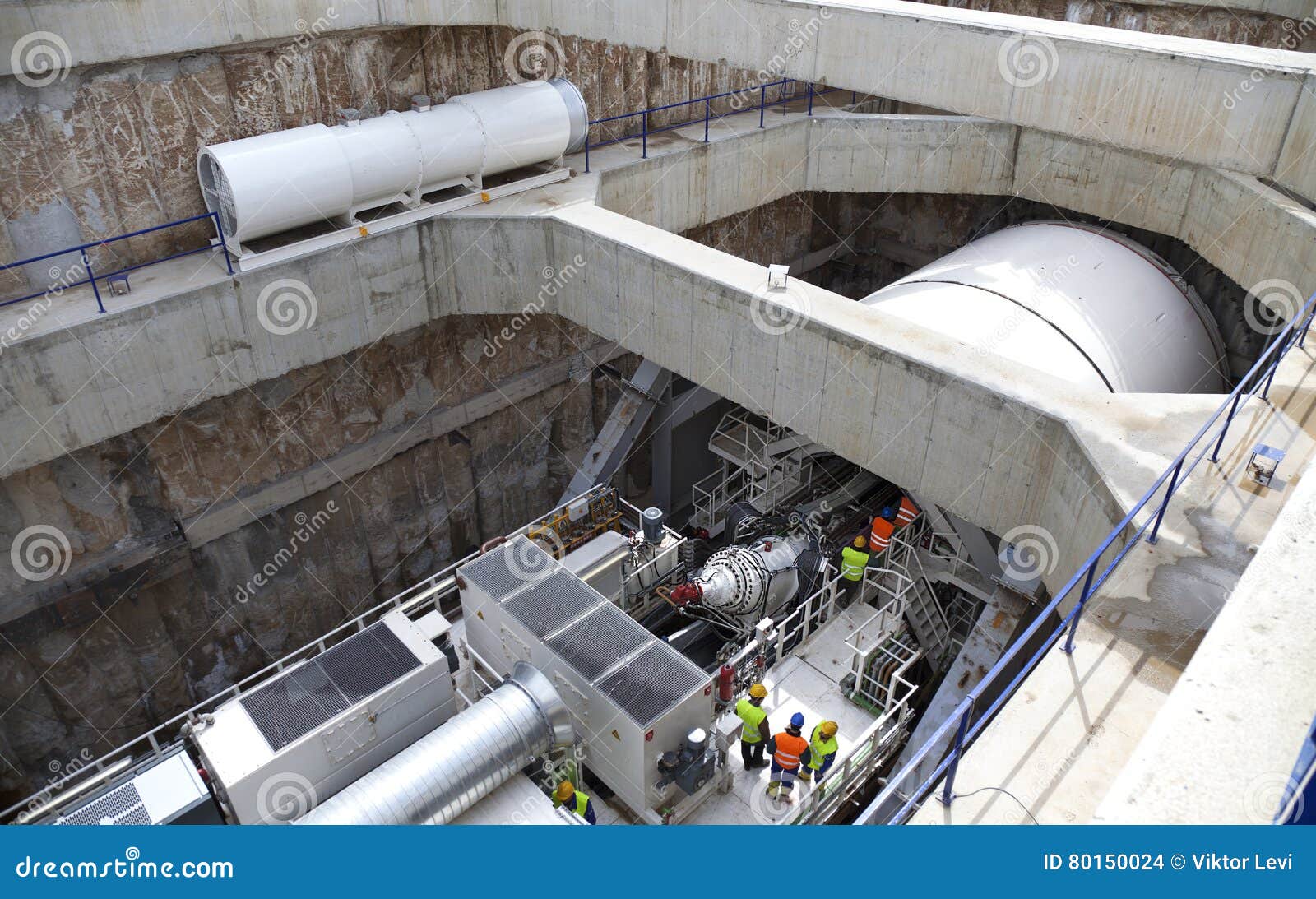 Underground Tunnel Drilling Machine Huge Editorial Stock Image - Image ...