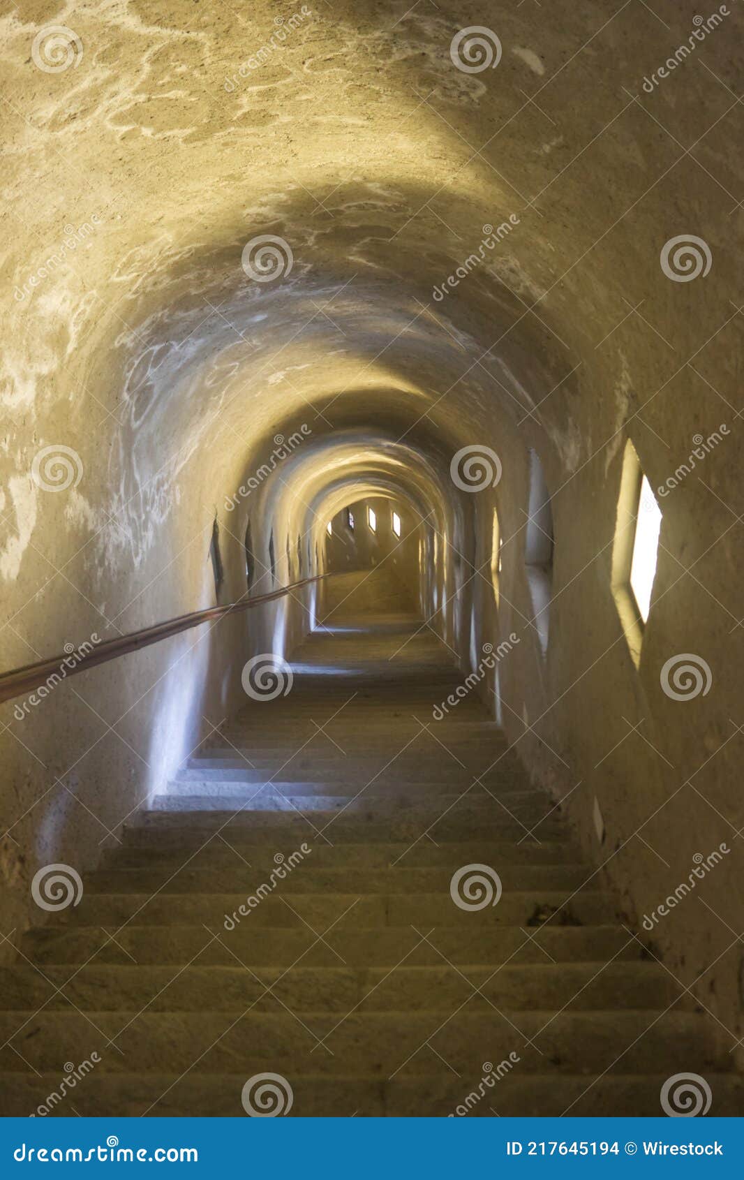 Underground Tunnel of Fort of Bard, Italy Stock Photo - Image of ...