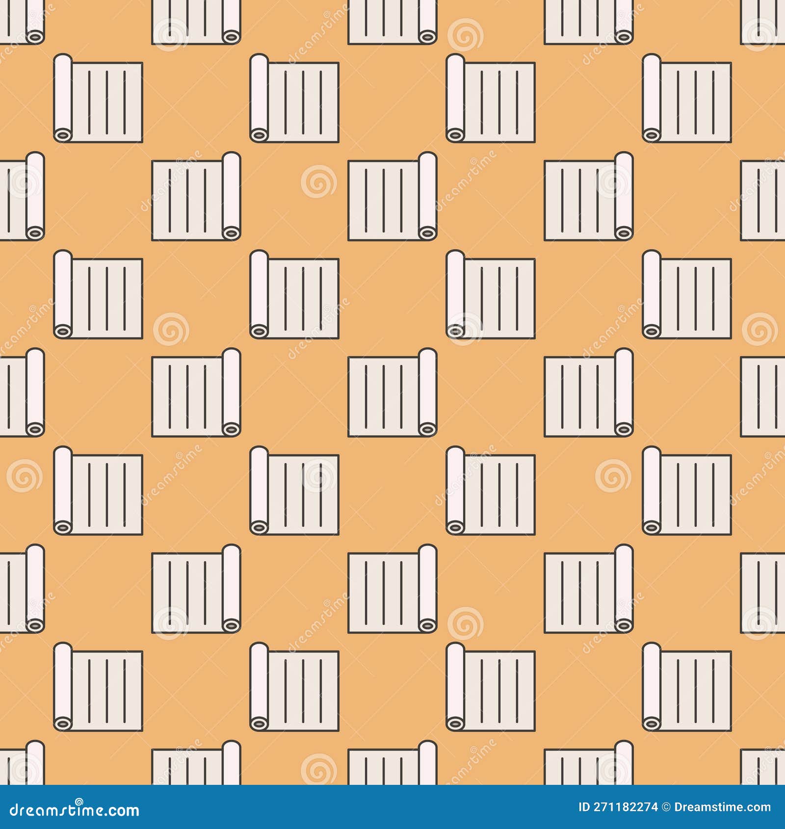 Underlayment for House Roof Vector Colored Seamless Pattern Stock ...