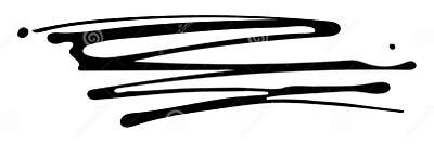 Underline, Hand Drawn. Paint Template for Text Composition Stock Vector ...