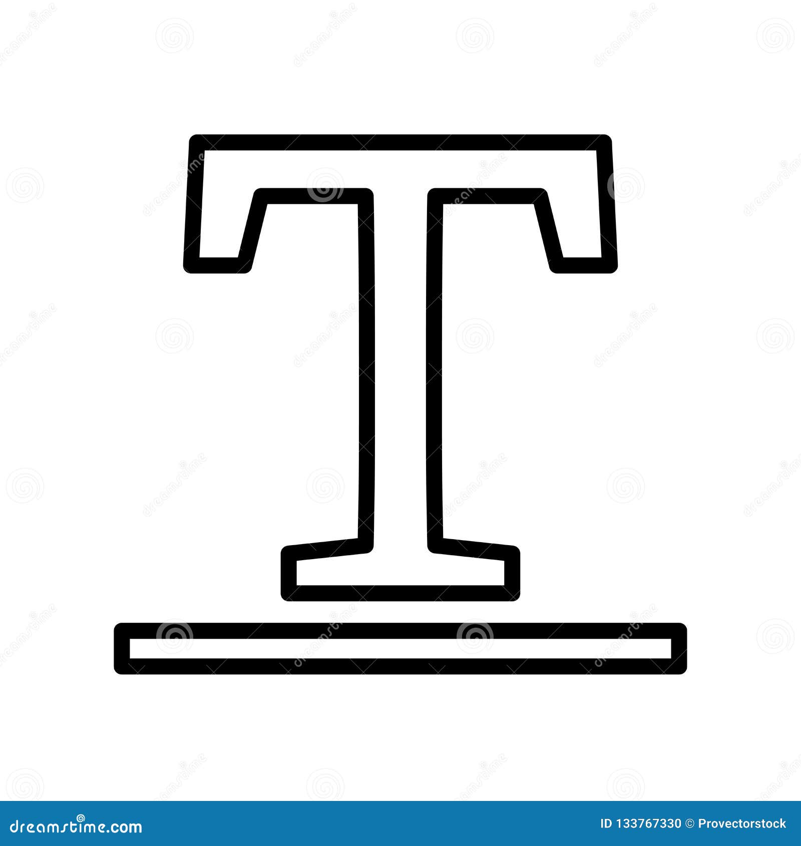 Underline Icon Vector From Text Editor Concept. Thin Line Illustration ...