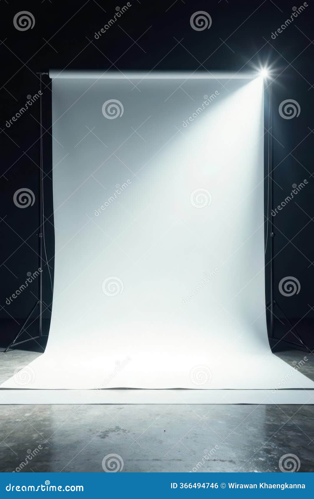 Underlit Scene, Stark White Backdrop, Dramatic Lighting Effect From Low ...