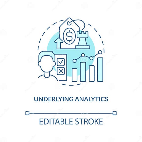 Underlying Analytics Blue Concept Icon Stock Illustration ...