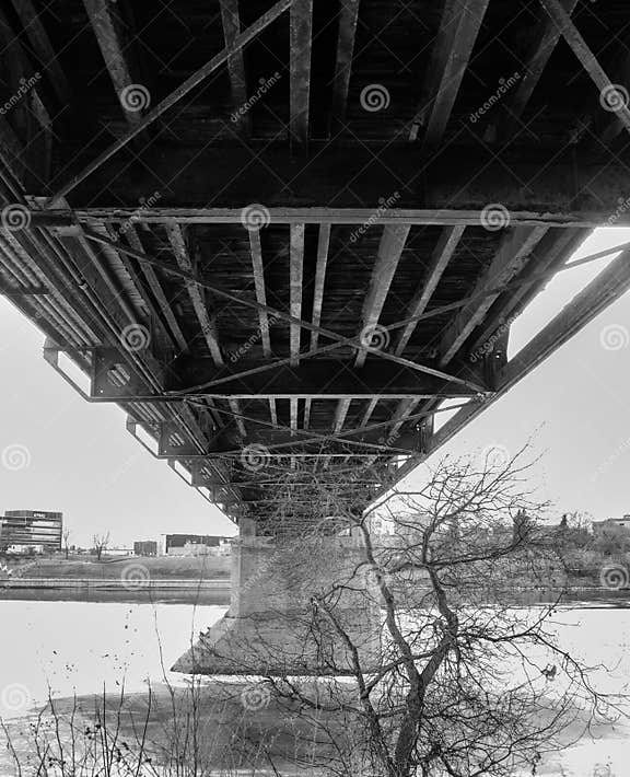 Underneath a bridge stock image. Image of tree, bridge - 52152363
