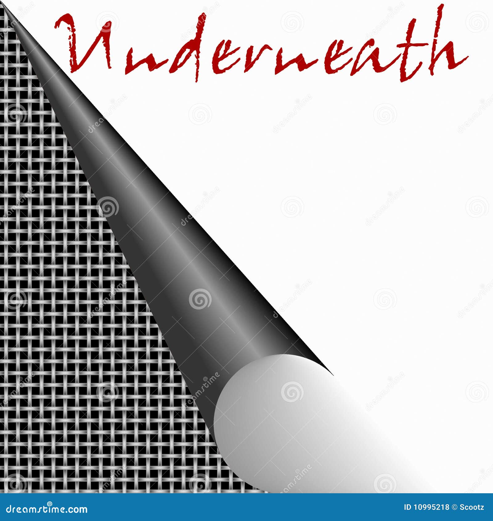 Underneath illustration stock illustration. Illustration of reveal ...