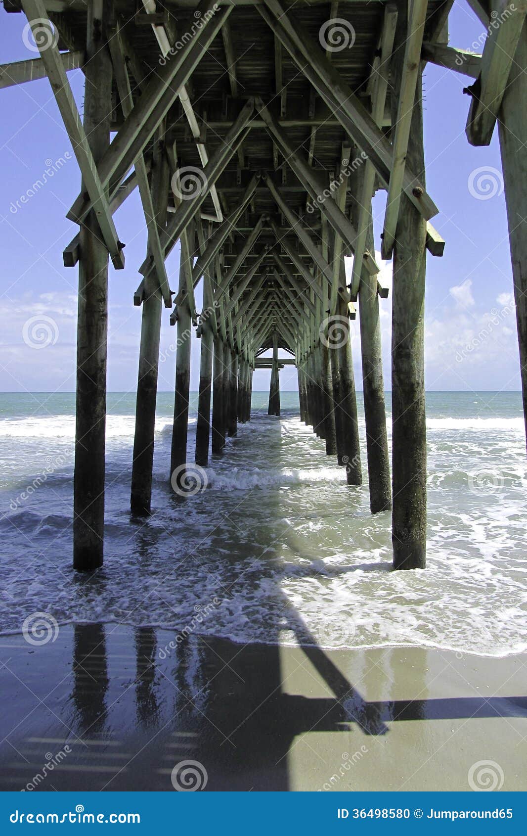 Underneath the pier stock photo. Image of healthy, isolation - 36498580