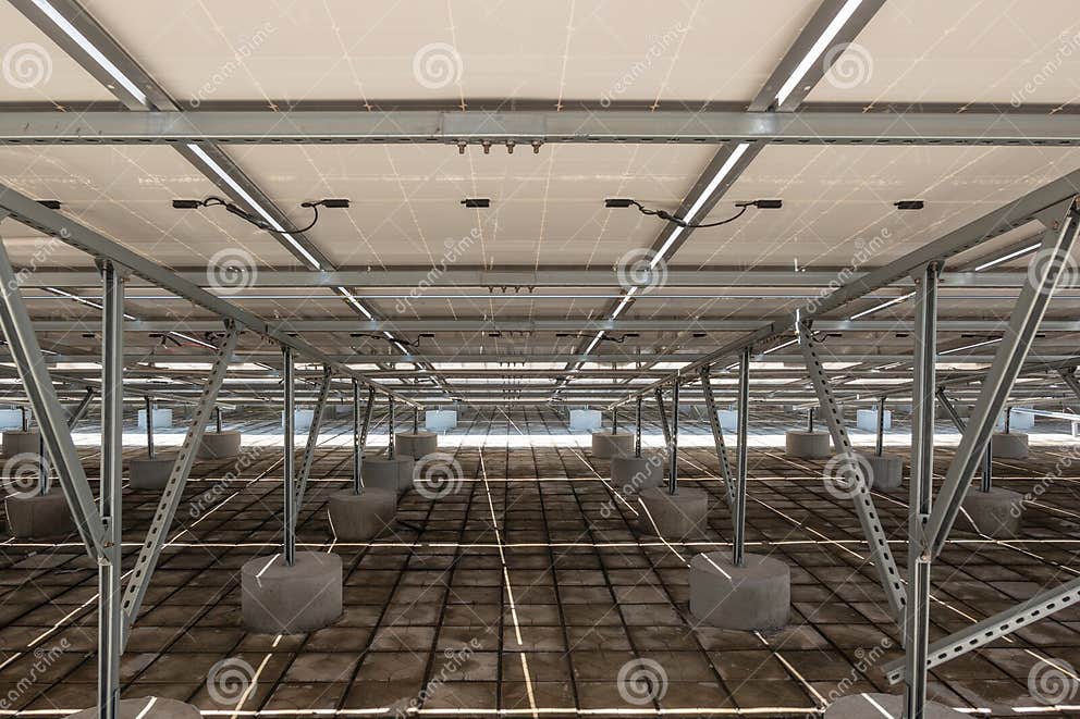 Underneath of the Polar Panels Horizontal Composition Stock Photo ...