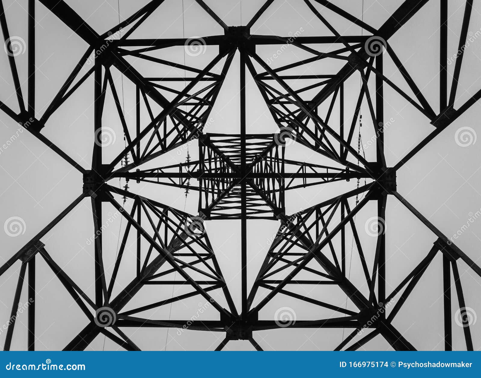 Pillar And Steel Support Structure At The Base Of A Footbridge ...