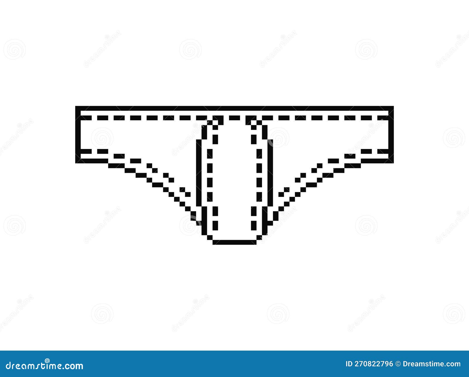 Underpants Pixel Art. 8 Bit Drawers. Vector Illustration ...