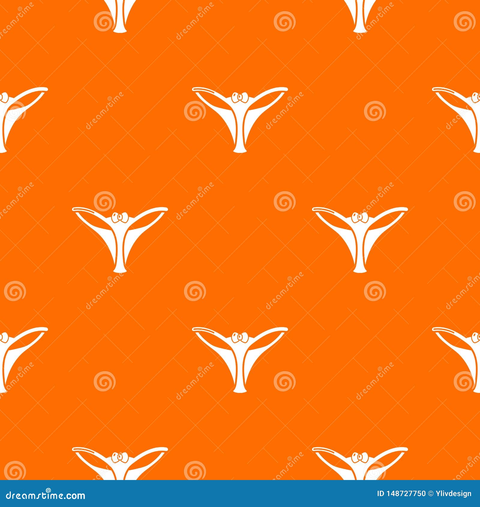 Underpants String Pattern Vector Orange Stock Vector - Illustration of ...
