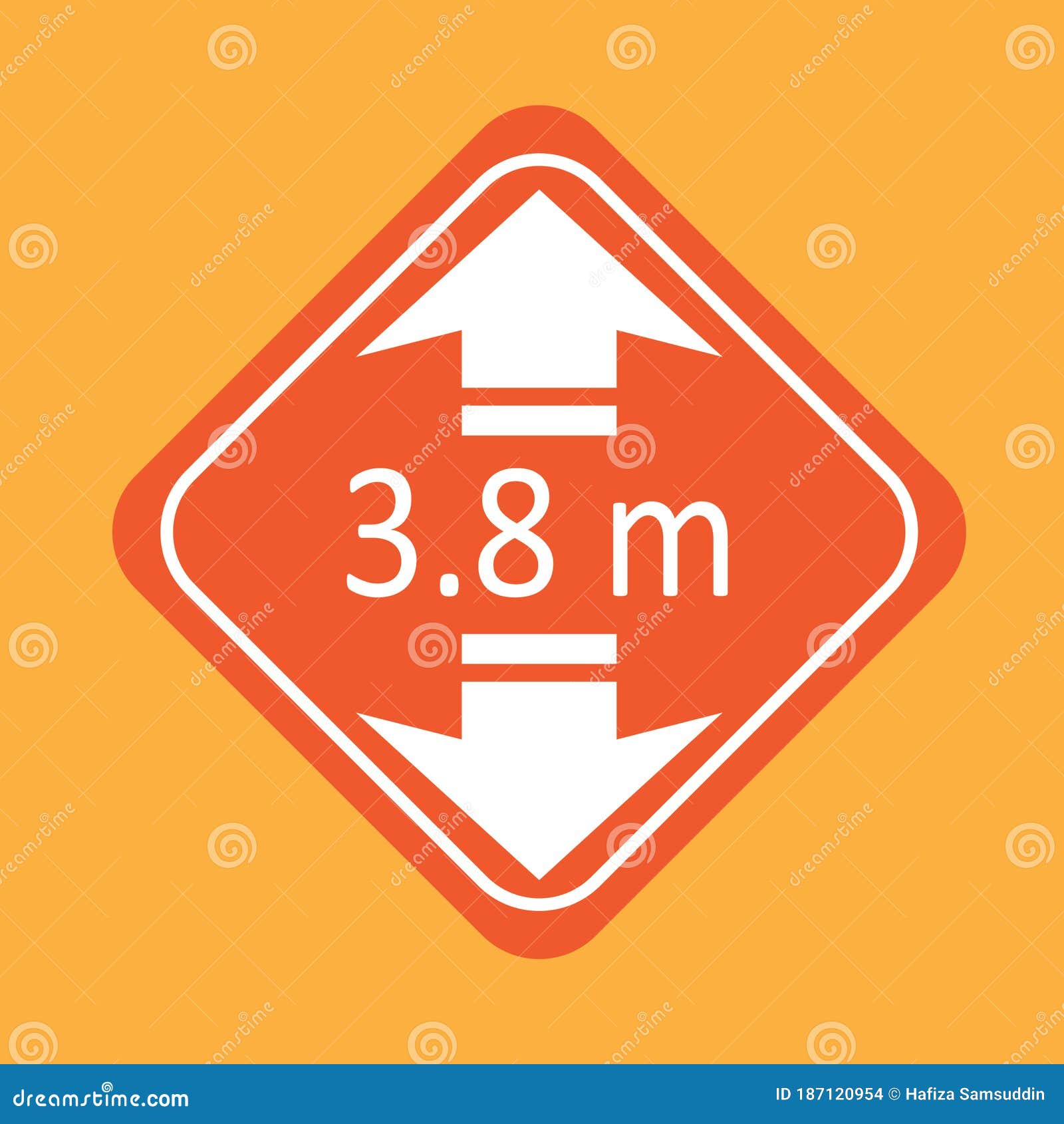 Underpass Height Sign. Vector Illustration Decorative Design Stock ...